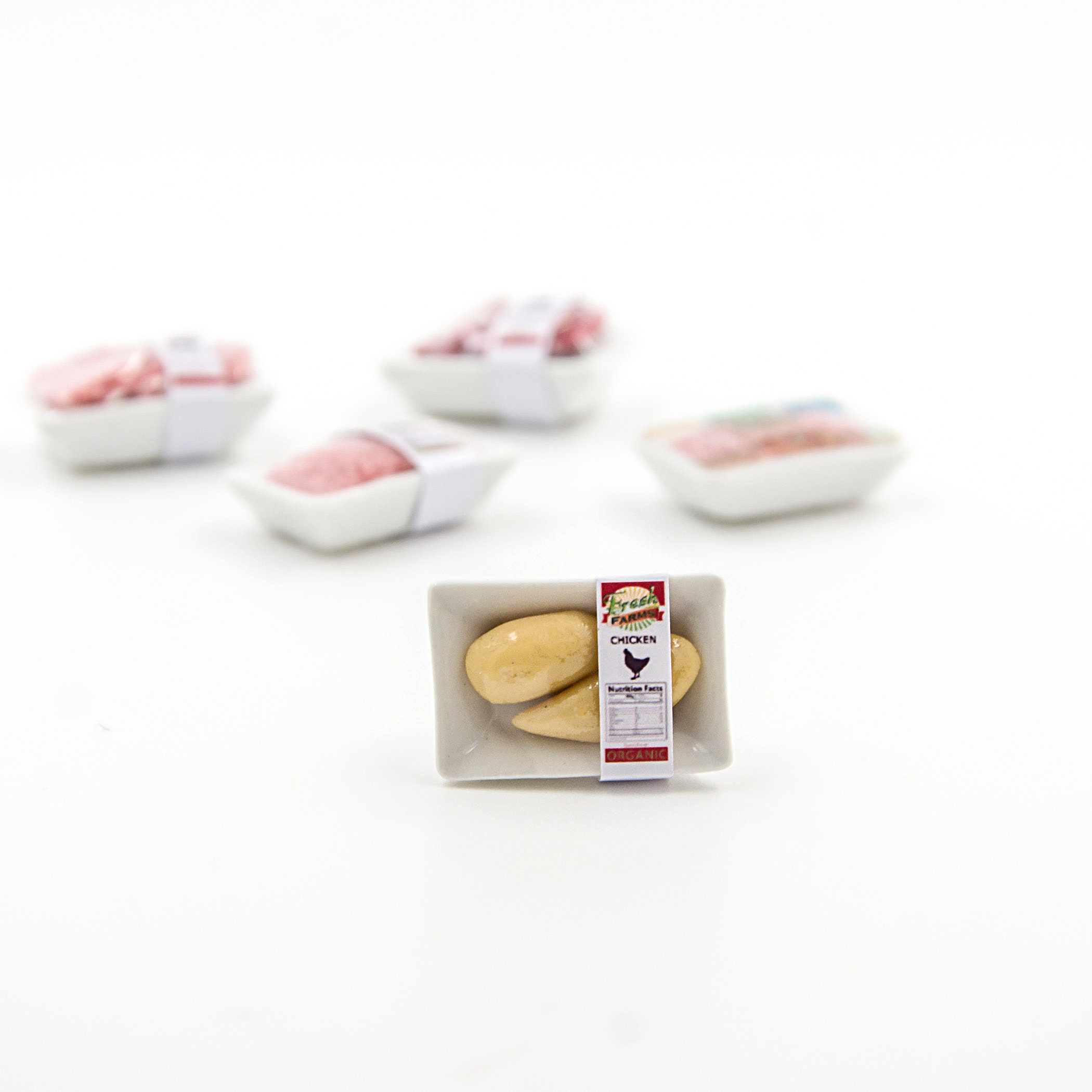 5 Pack Miniature Meat Dollhouse Food - Etsy Canada