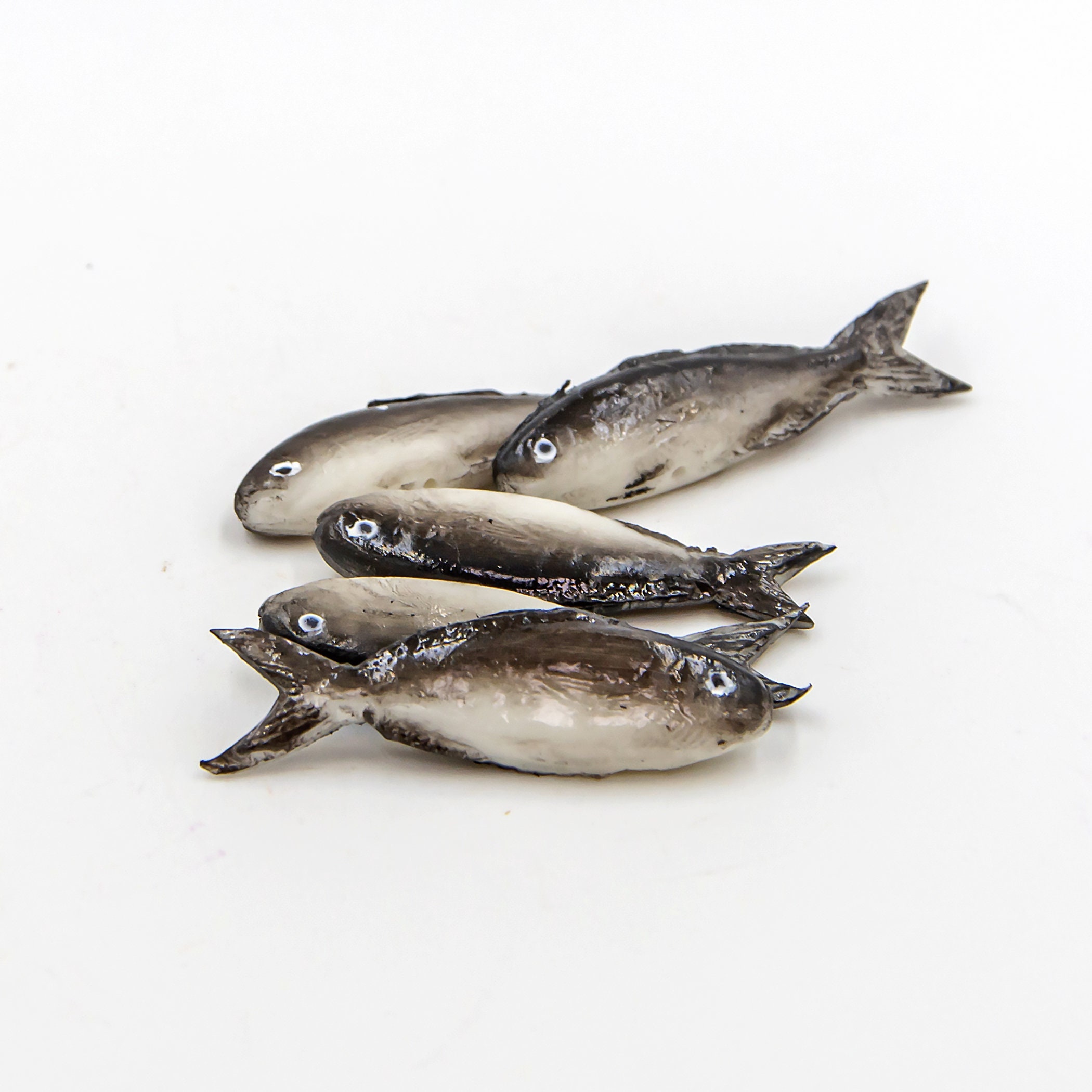 5 Miniature Fish Realistic Miniatures Props Replica | Etsy