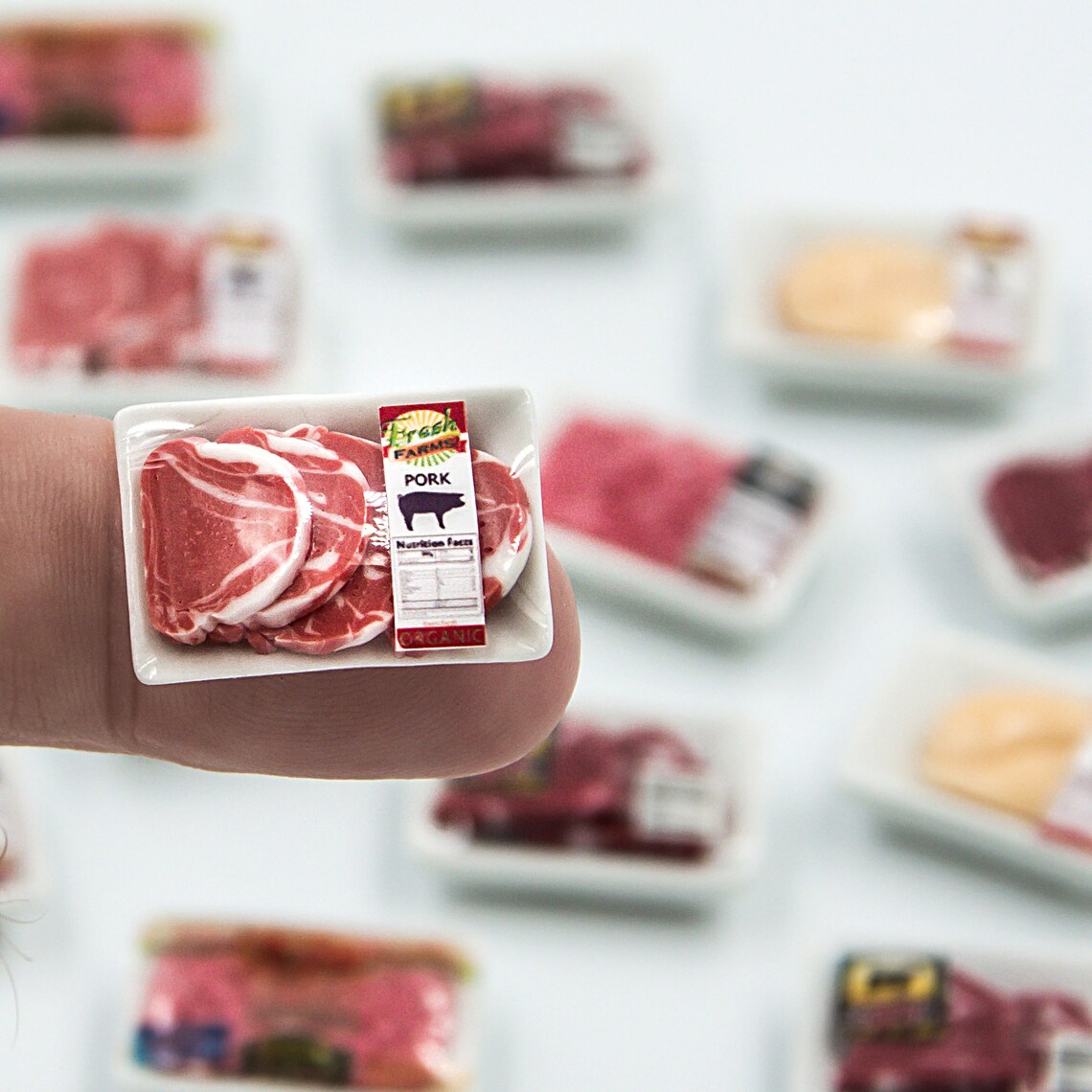 Miniature Meat Dollhouse Miniature Food - Etsy
