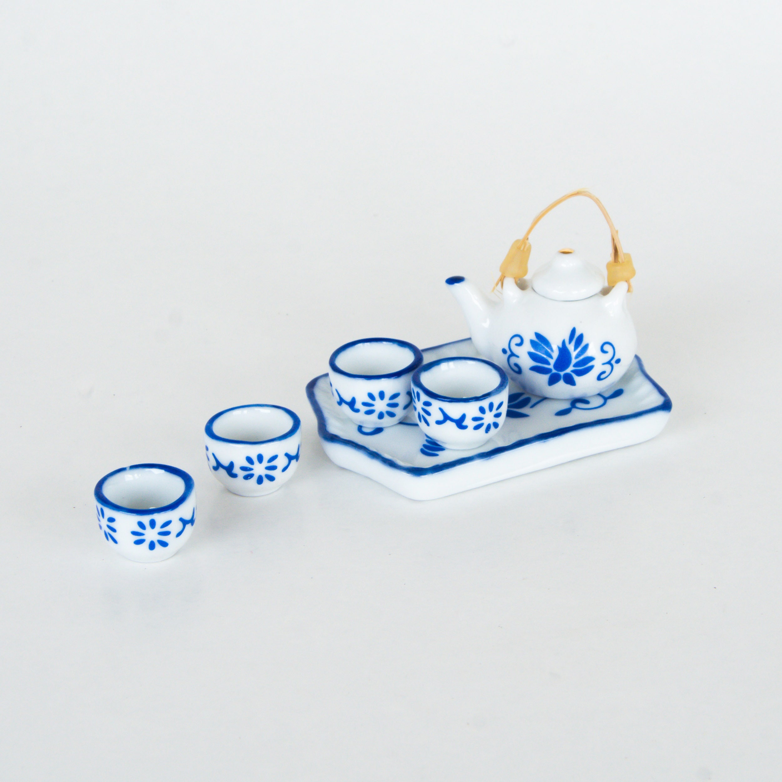 Miniature Chinese Tea Set Tiny Pottery - Etsy