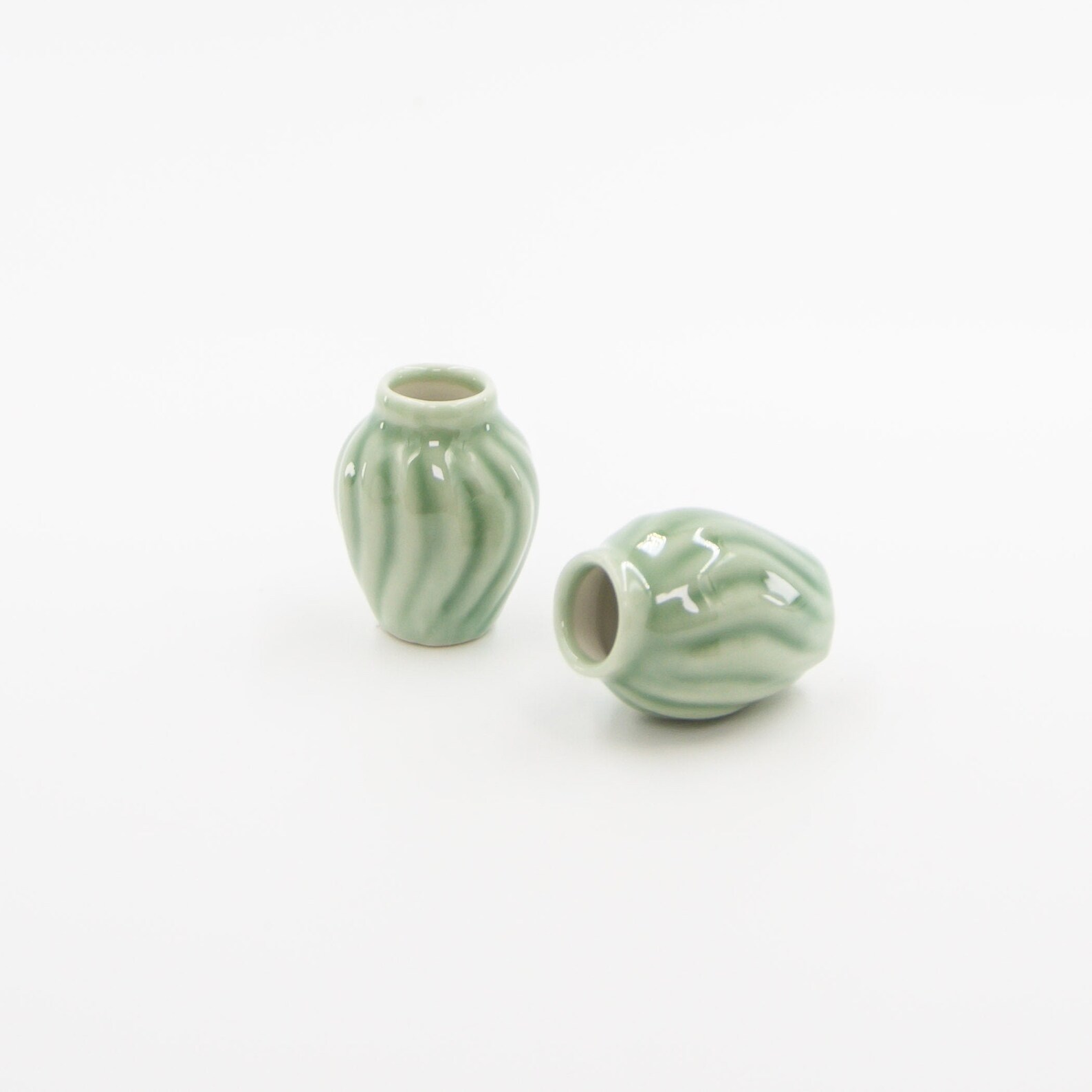 2 Miniature Vases Tiny Pottery Mini Ceramic Vase - Etsy
