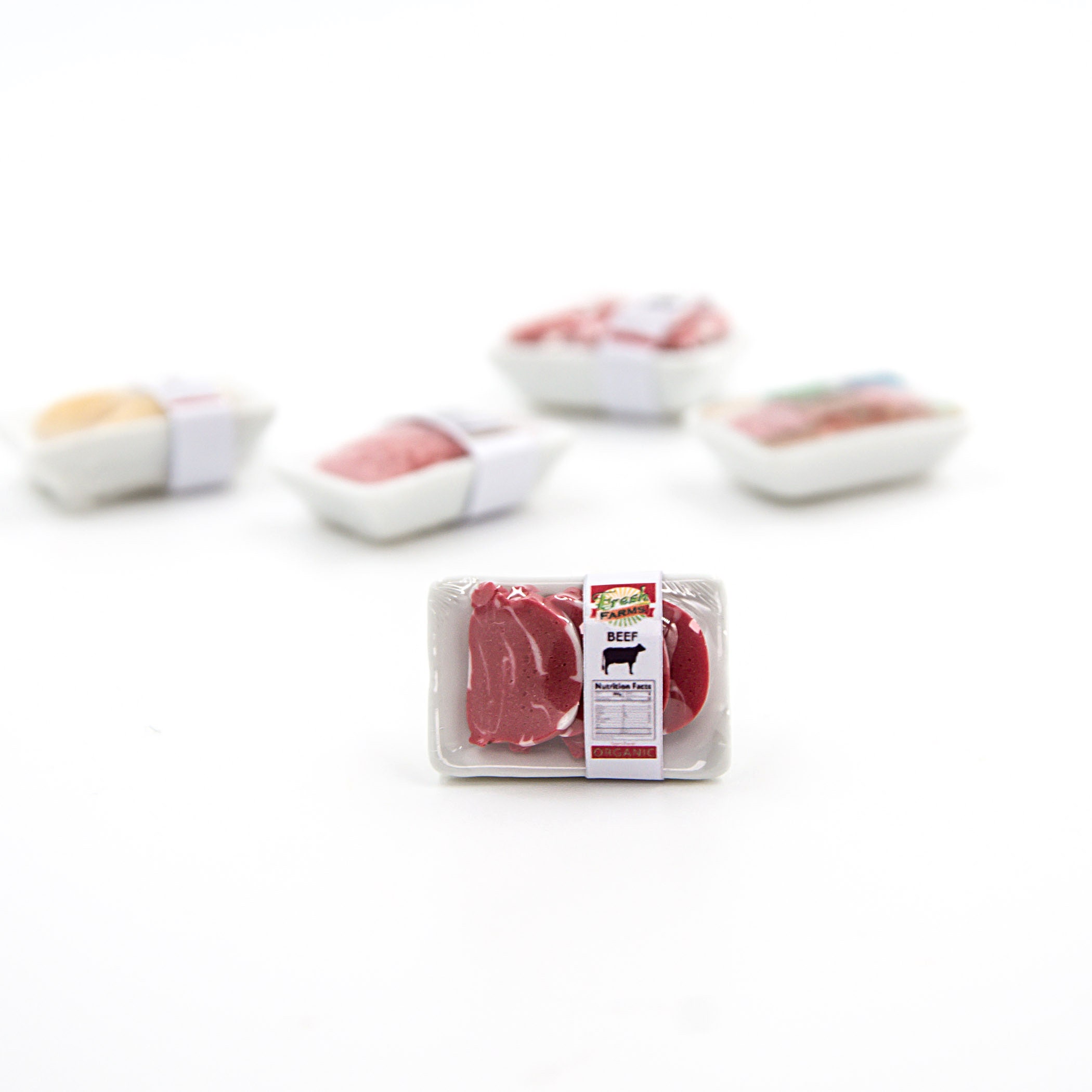 5 Pack Miniature Meat Dollhouse Food - Etsy Canada