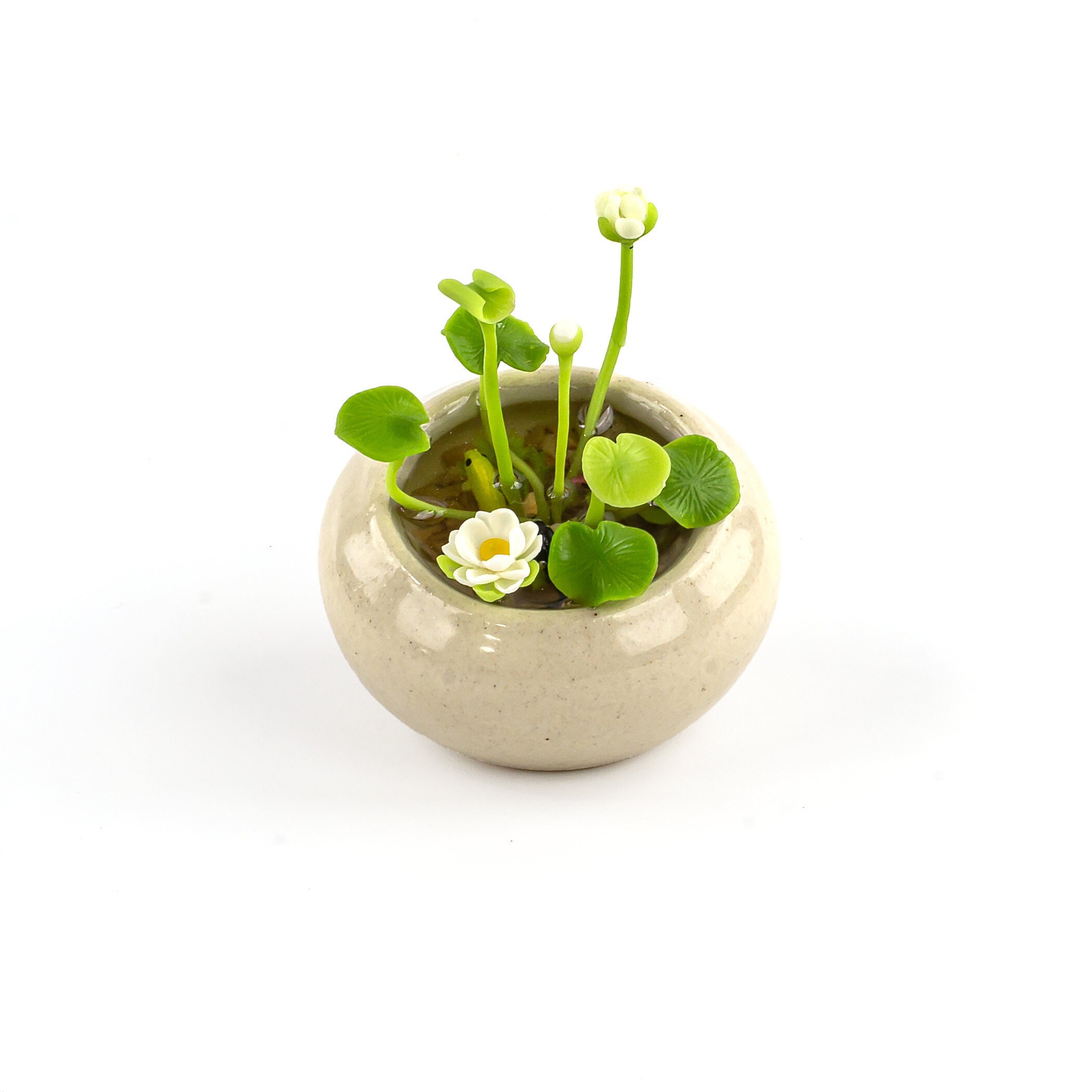 Miniature Lotus Flower Dollhouse Accessories - Etsy