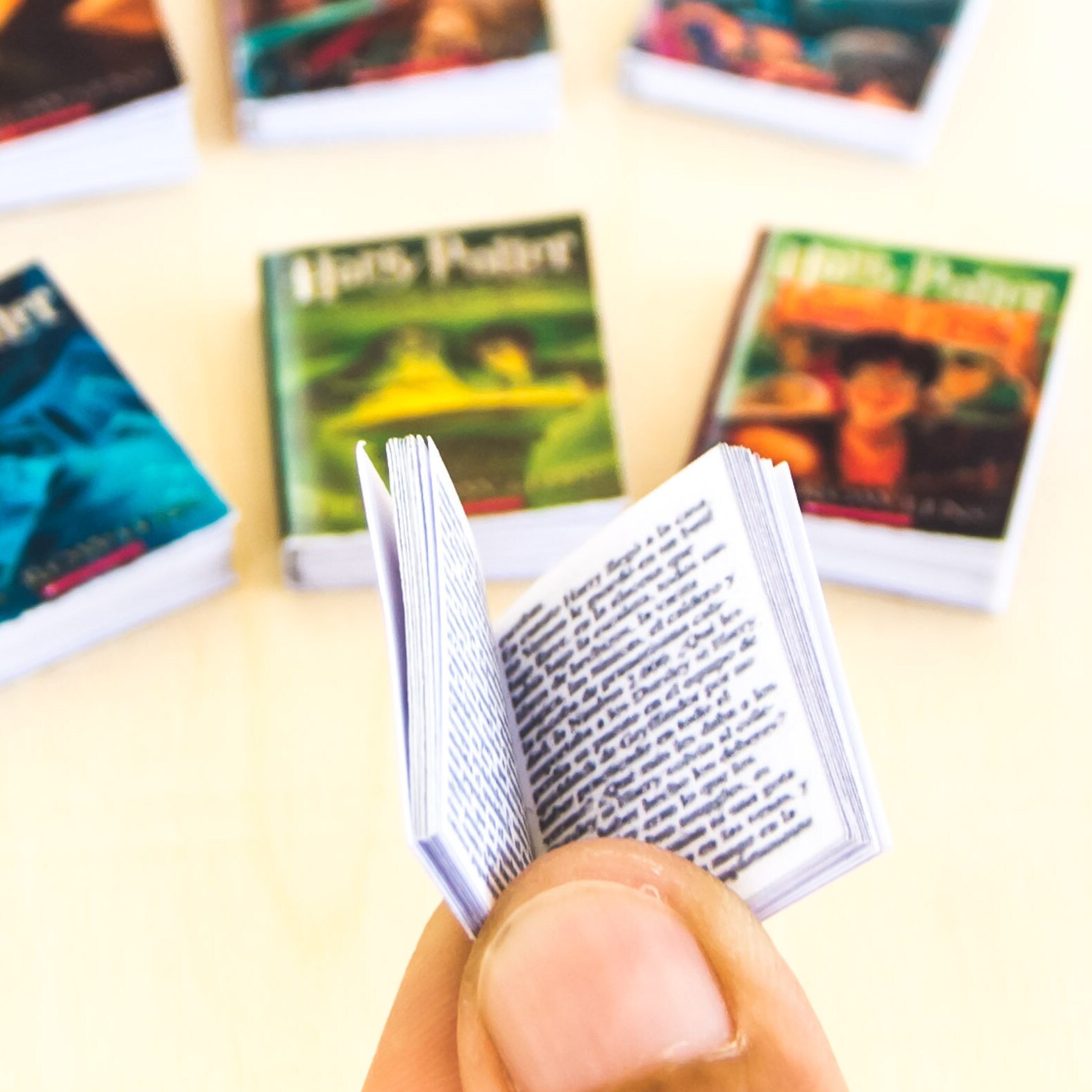 7 Miniature Harry Potter books Mini books Tabletop miniatures | Etsy