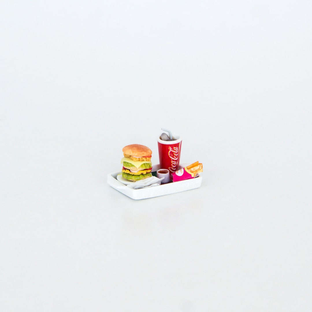 Miniature Fast Food Dollhouse Miniatures Food Tiny Food - Etsy