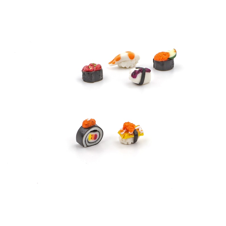 6 Miniature Japanese Sushi Props Replica | Etsy