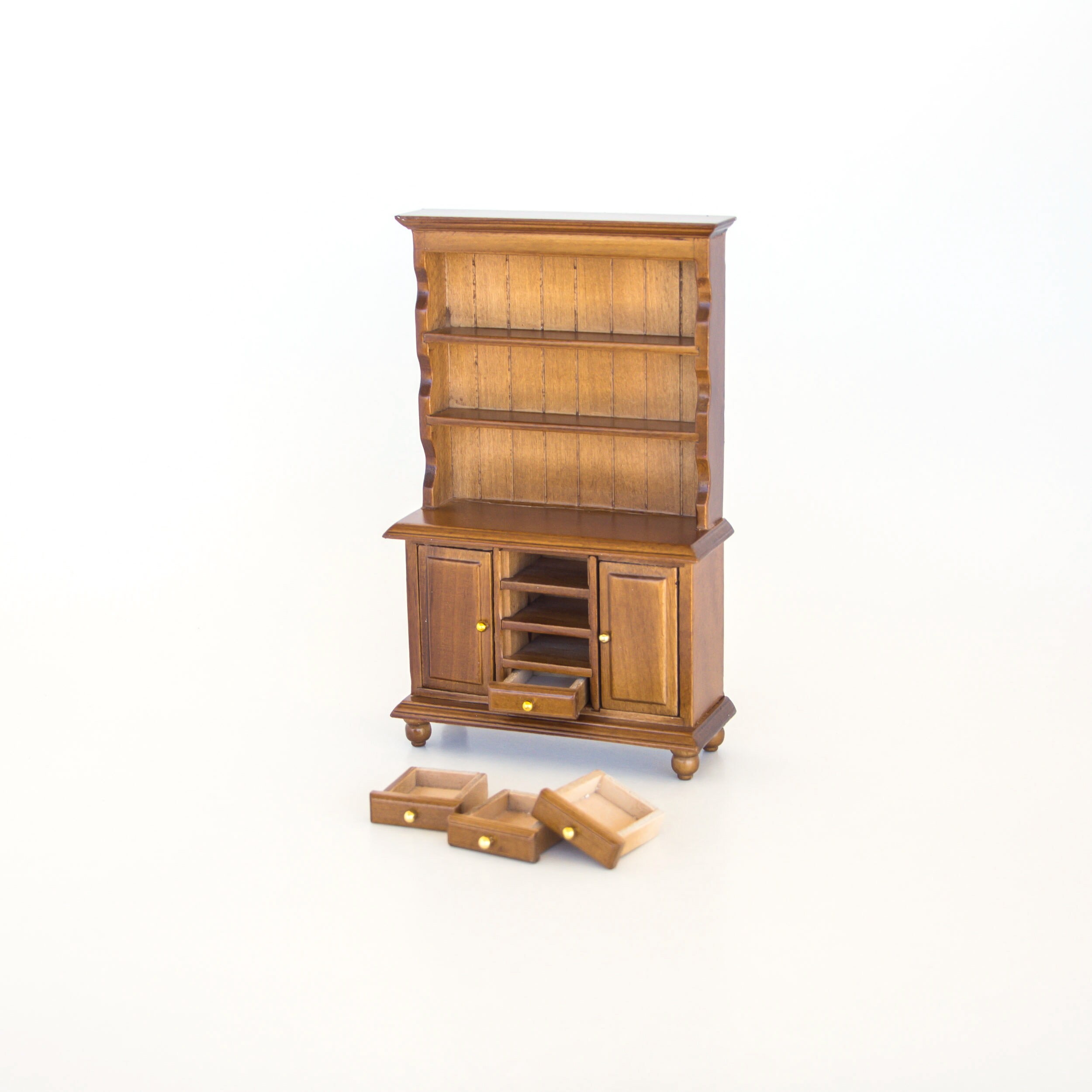 Miniature Cabinet Wooden Cupboard Dollhouse Miniatures | Etsy