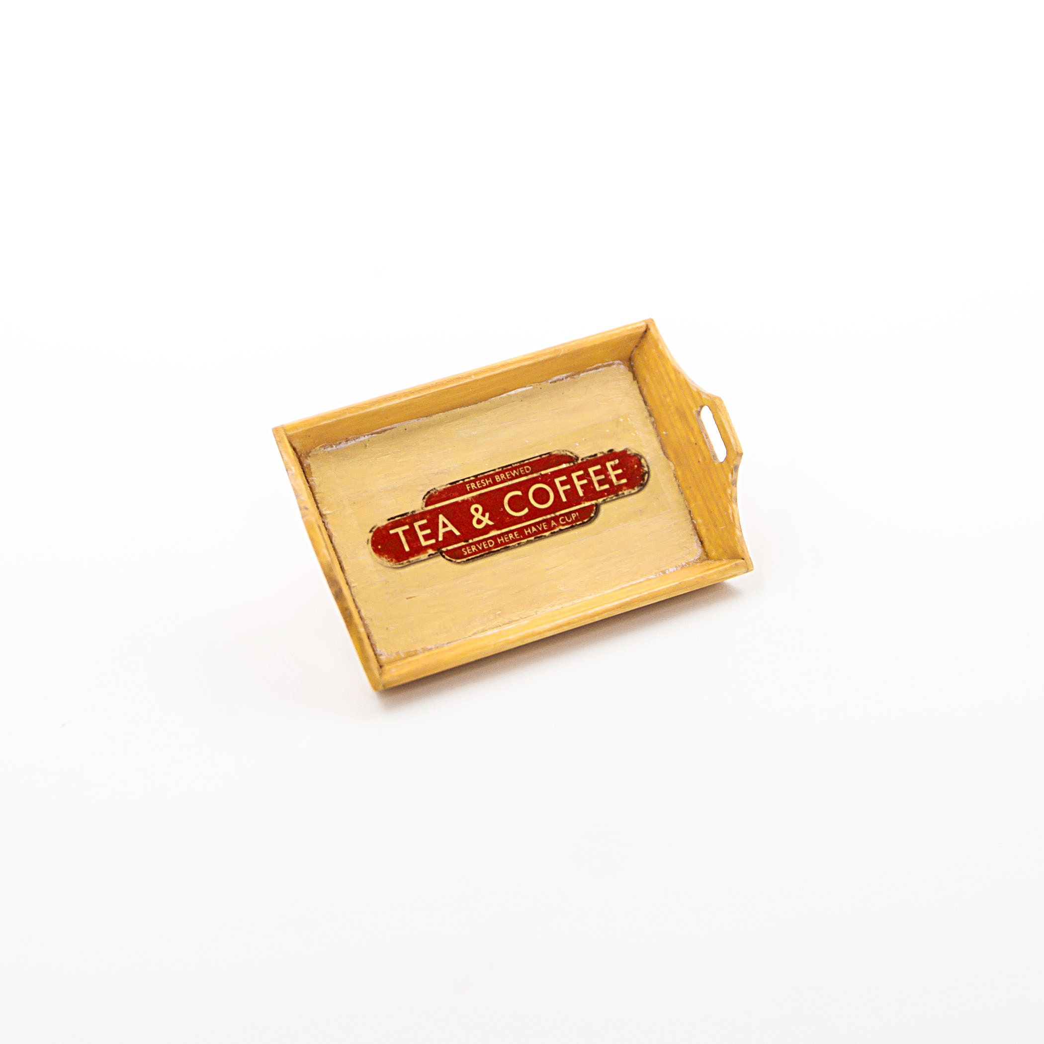 Miniature Wooden Serving Tray Dollhouse Kitchen | Etsy