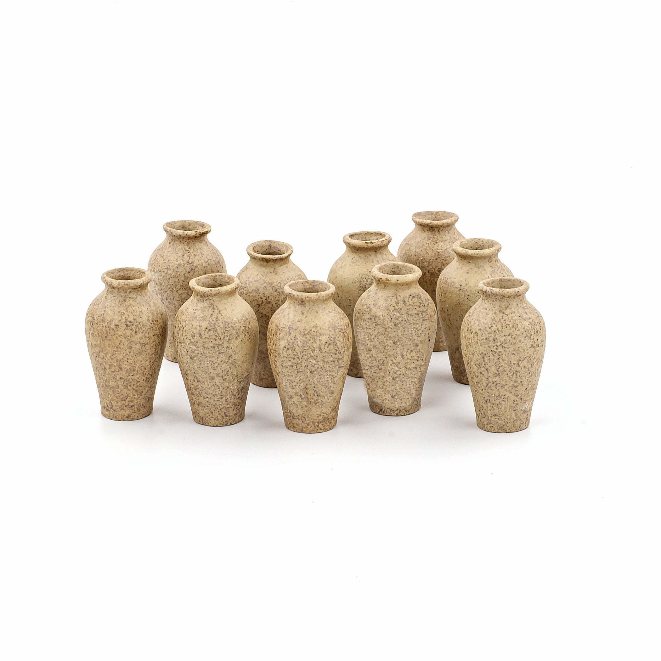 10 Miniature Stoneware Vases - Etsy
