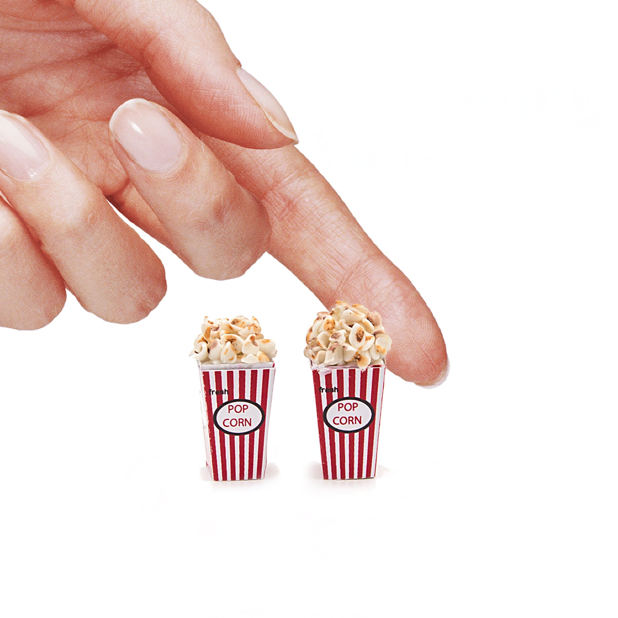 2 Miniature popcorn Dollhouse food | Etsy