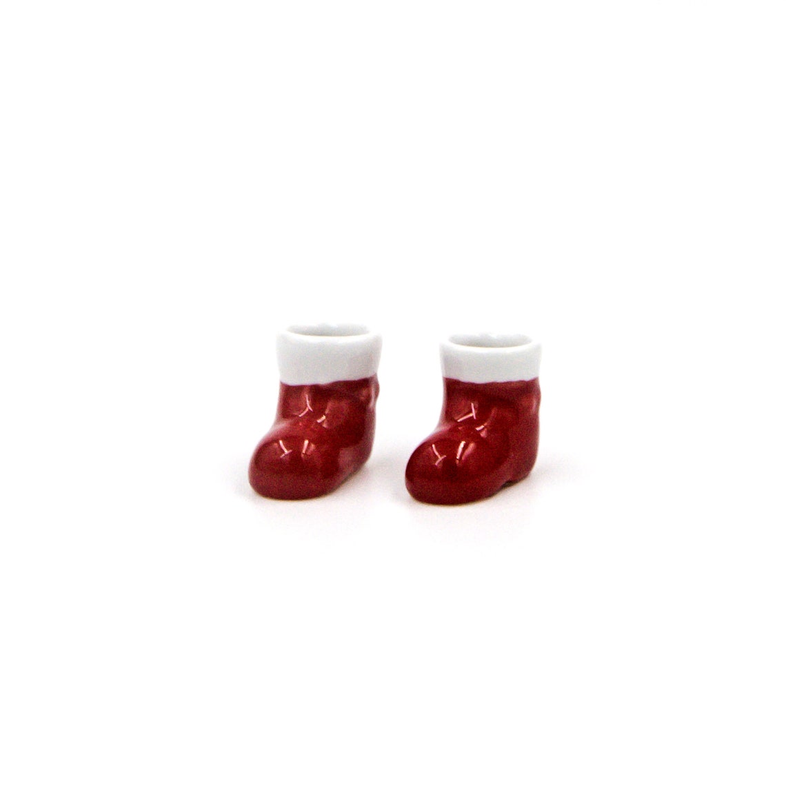 2 Miniature Christmas Boots Santa Claus Dolls - Etsy