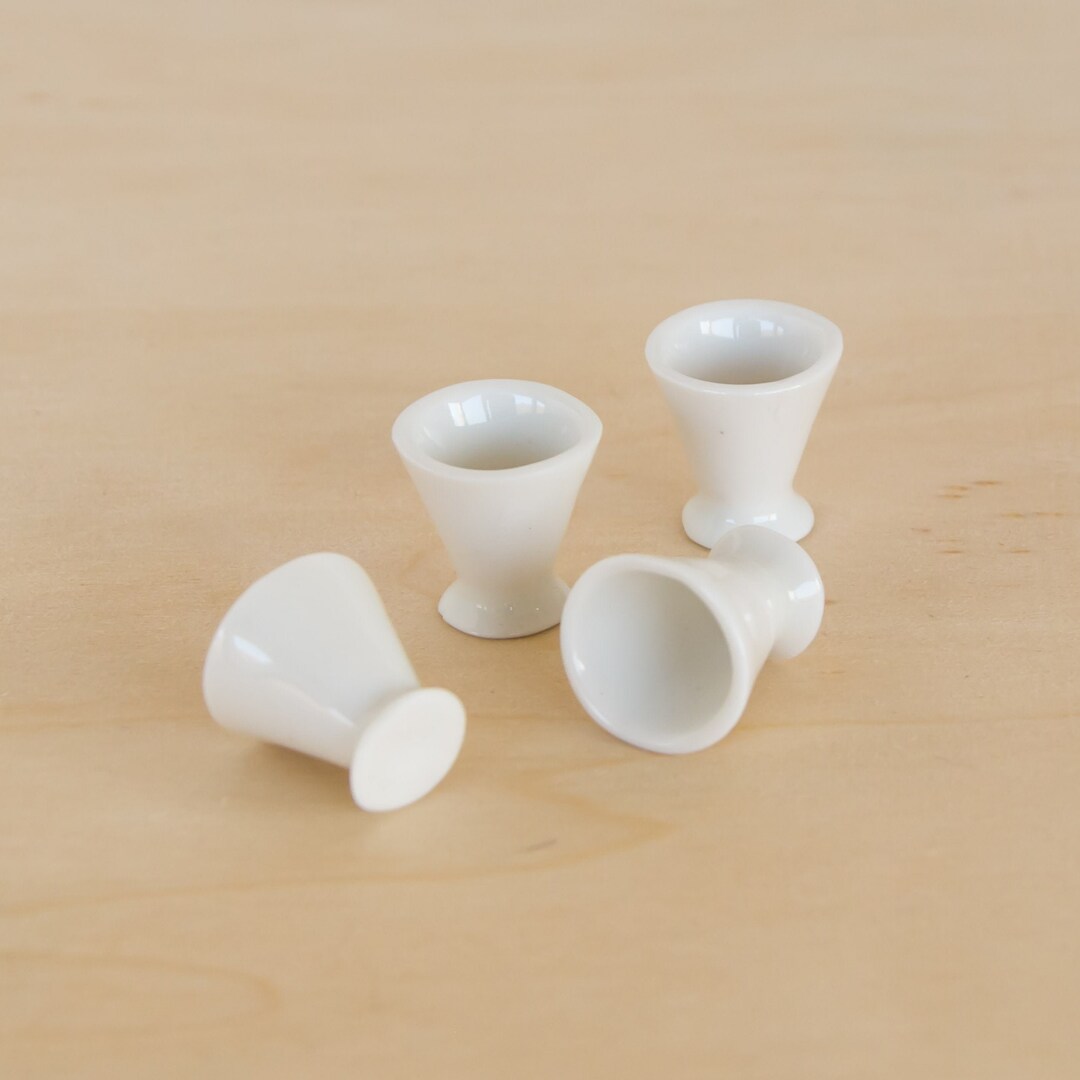 4 Miniature Sorbet Cup Tiny Pottery Ceramic Miniatures - Etsy