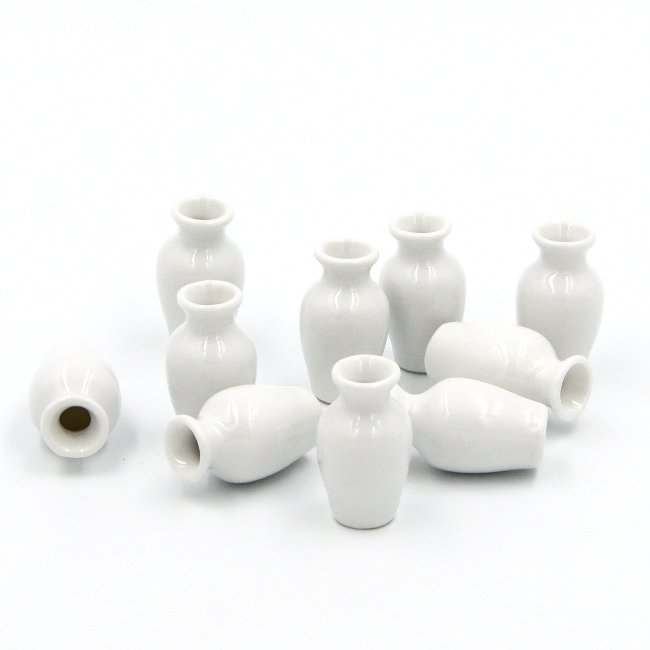 10 Miniature Vases Tiny Pottery Mini Ceramic Vase - Etsy