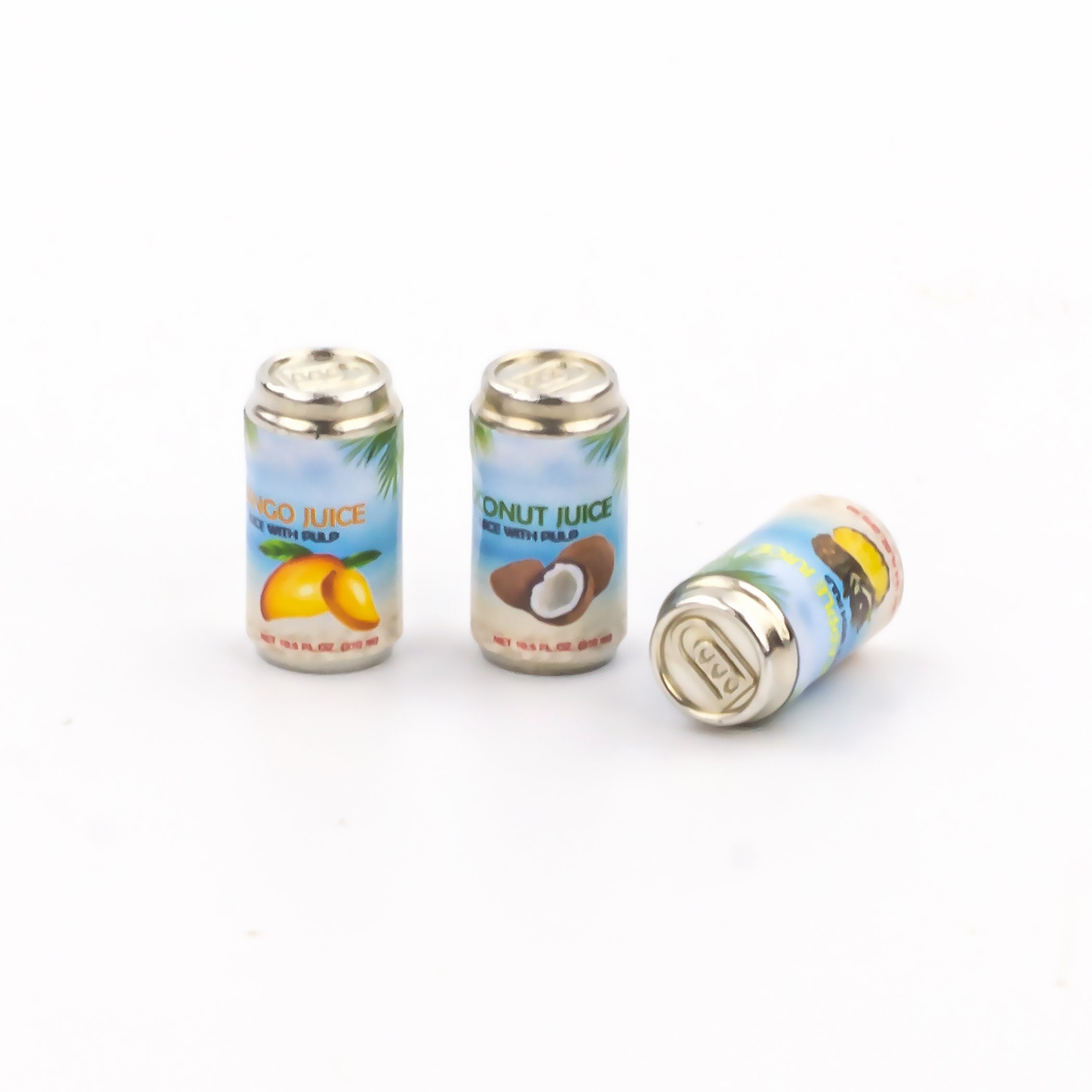 3 Miniature Fruit Juice Cans Props Replica - Etsy