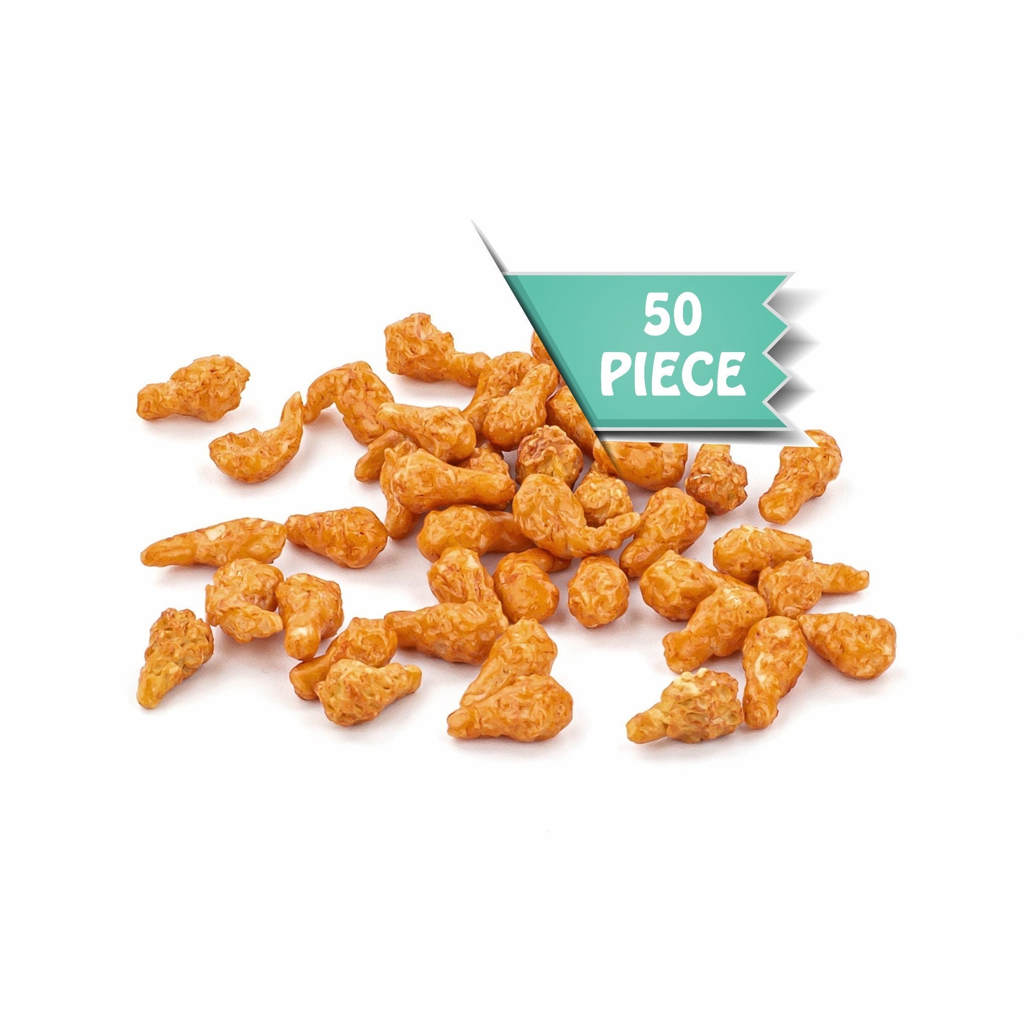50 Miniature Fried Chicken Pieces - Etsy