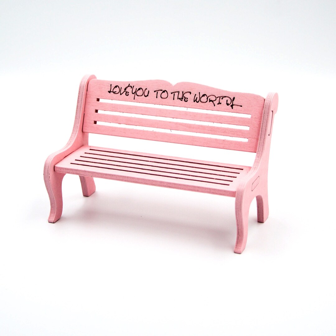 Miniature Park Bench Dollhouse Miniatures Furniture - Etsy