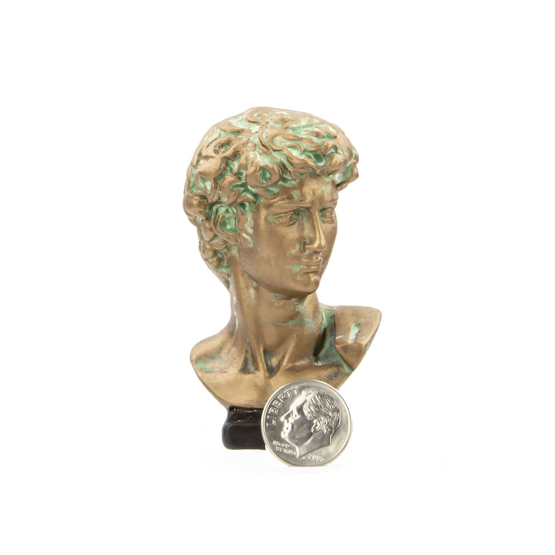 Miniature Bust Statue David Props Replica - Etsy