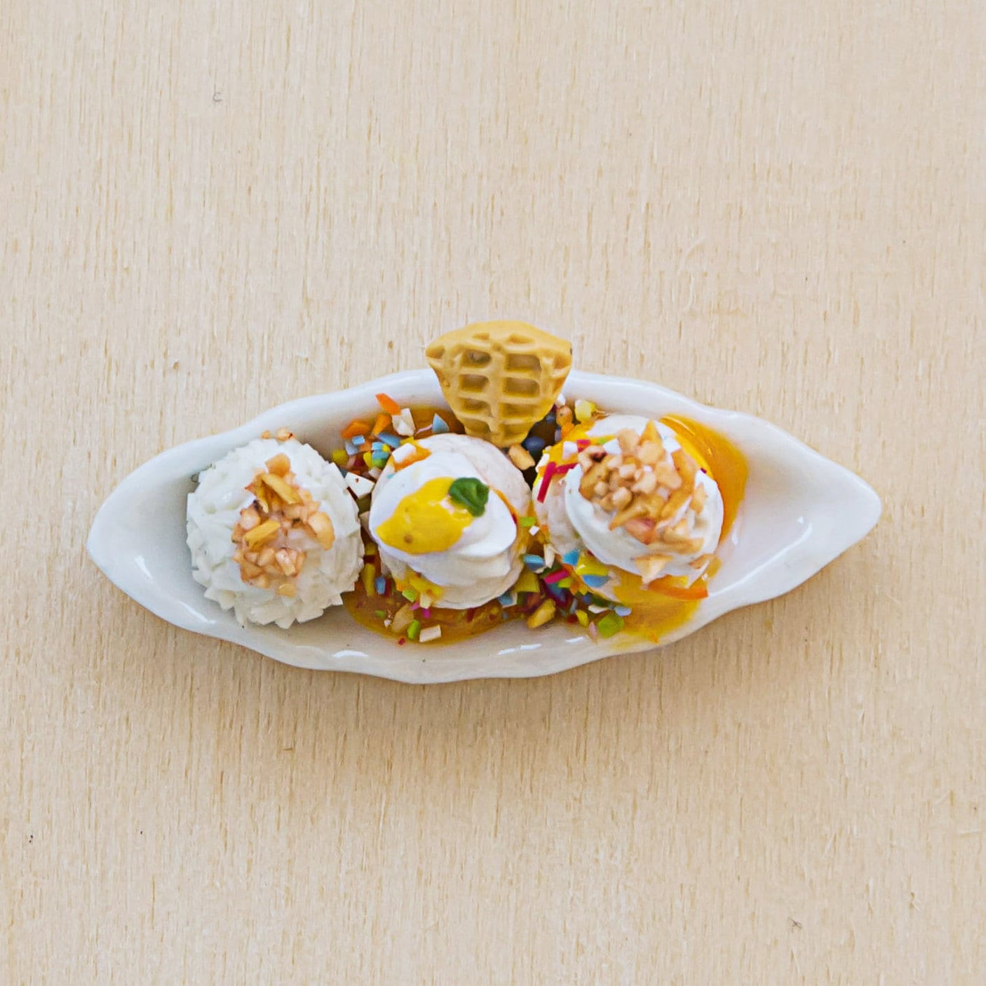 Miniature Ice Cream Dollhouse Food | Etsy