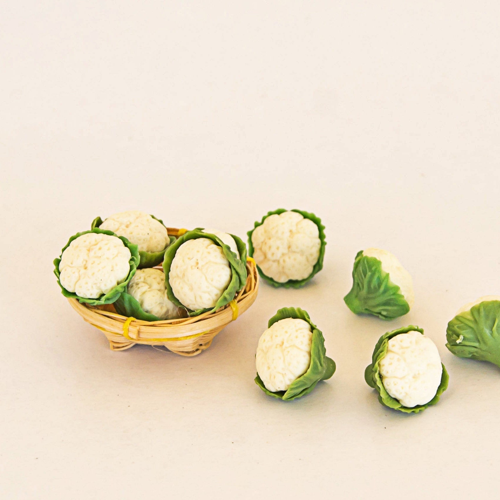 5 Miniature Cauliflower Props Replica - Etsy