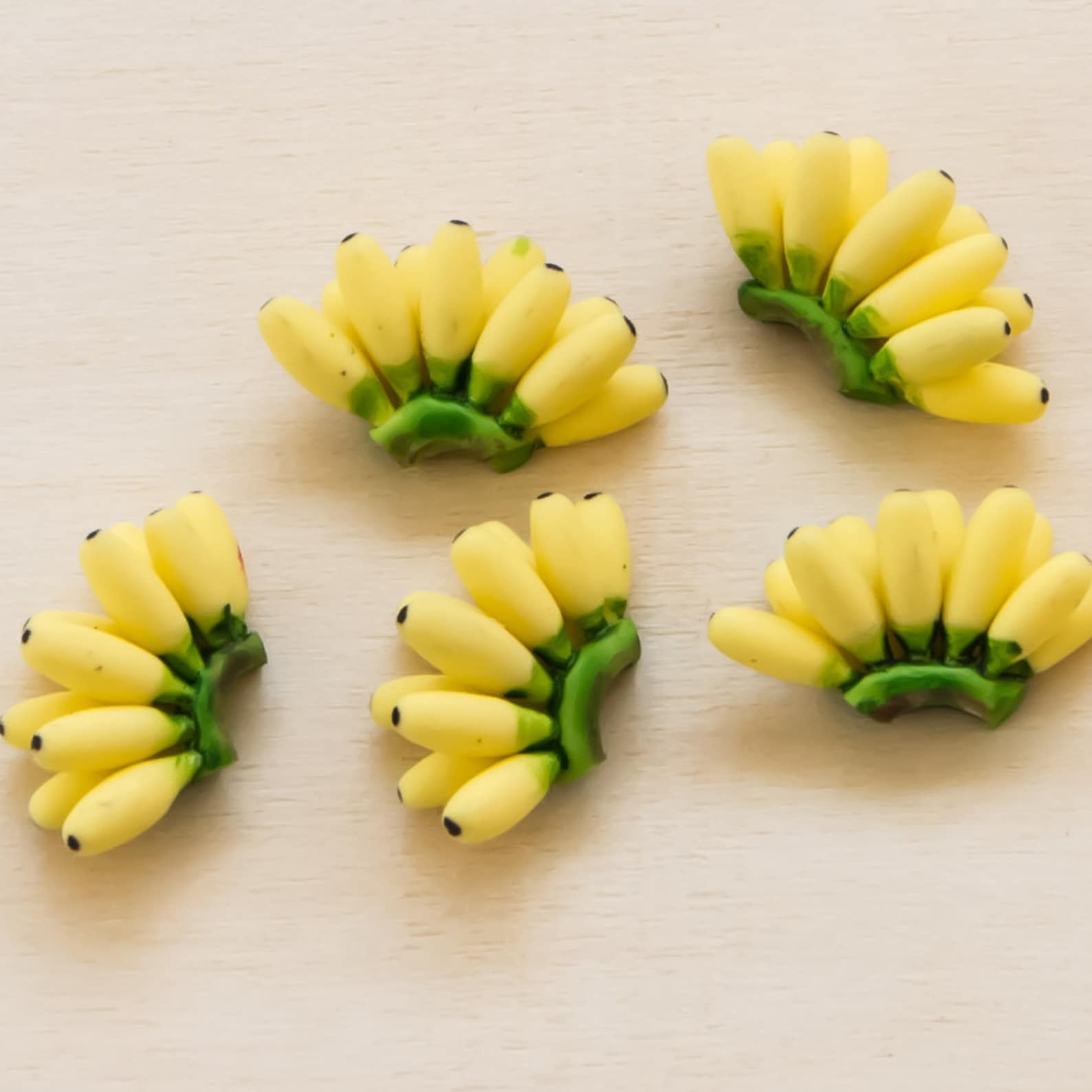 5 Miniature Banana Dollhouse Miniatures Food Tabletop Miniatures - Etsy