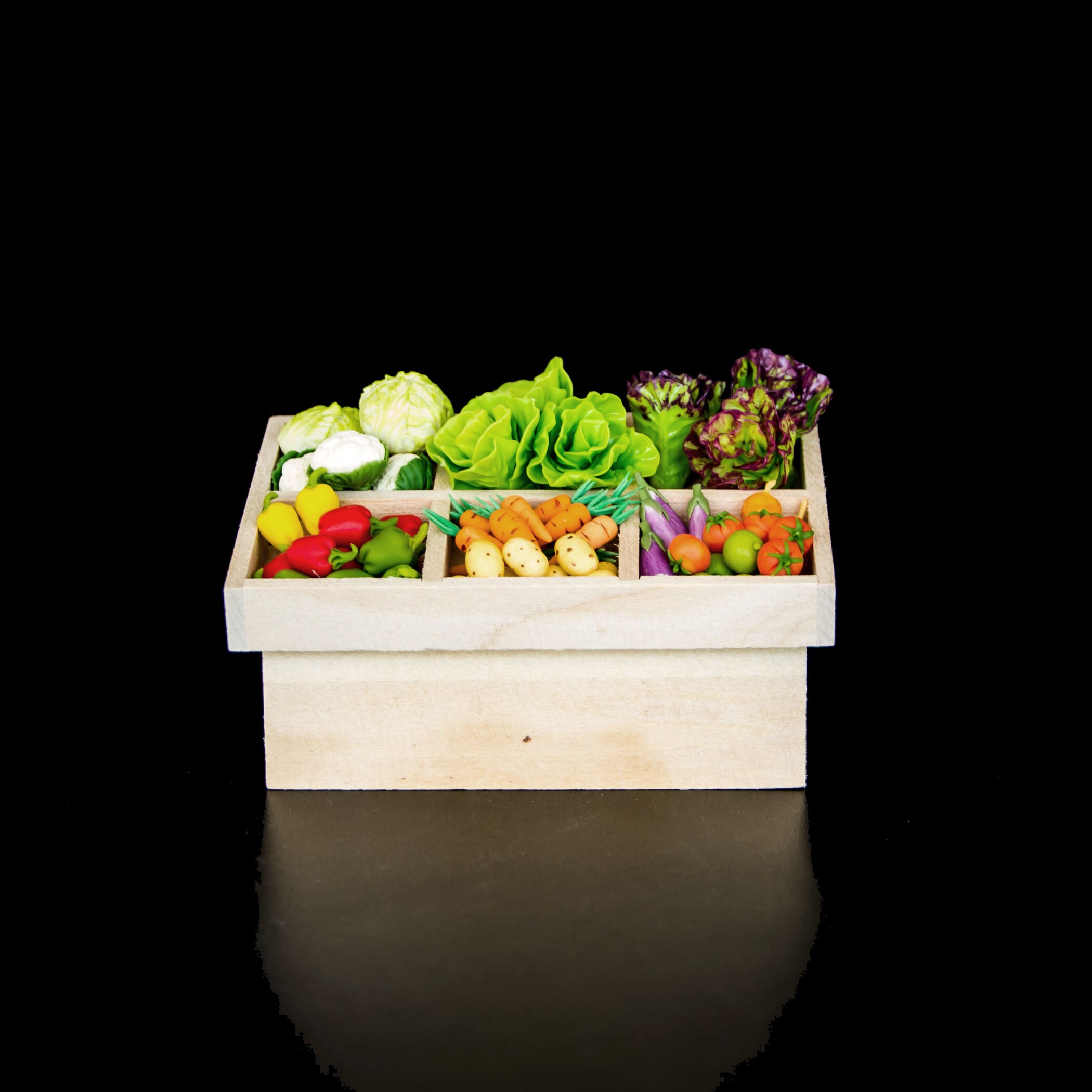 Miniature fully filled vegetable shop display Dollhouse | Etsy