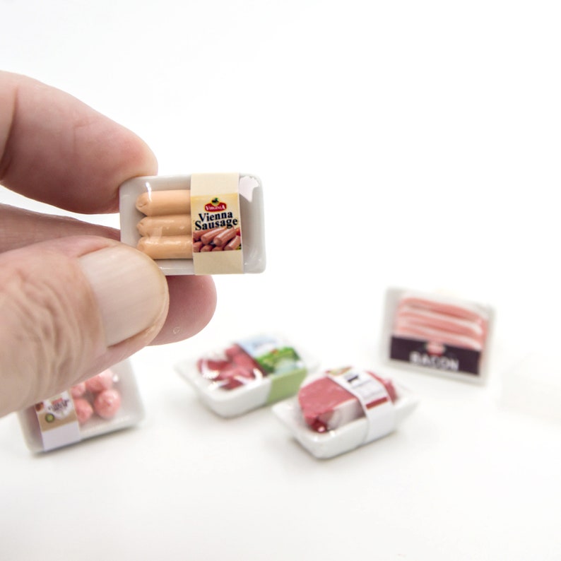 5 Dollhouse Meat Miniature Meat Dollhouse Shop Props Replica - Etsy