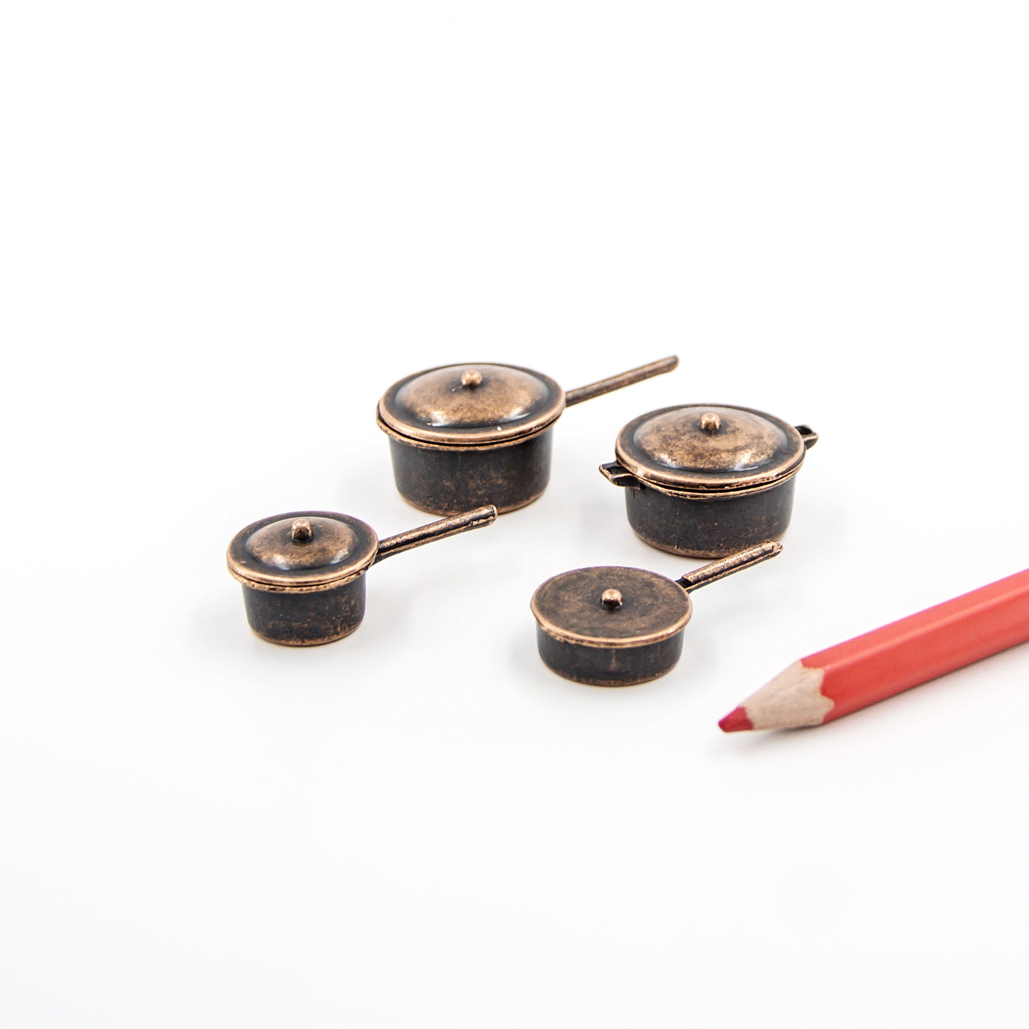 Miniature Cooking Pots Dollhouse Kitchen Props Replica | Etsy