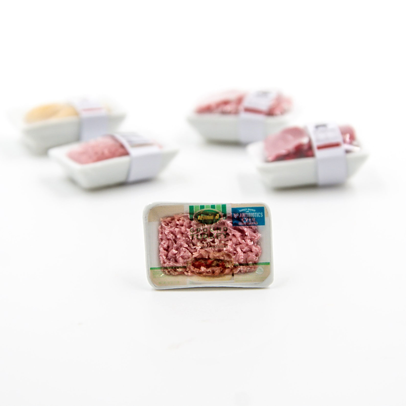 5 Pack Miniature Meat Dollhouse Food - Etsy