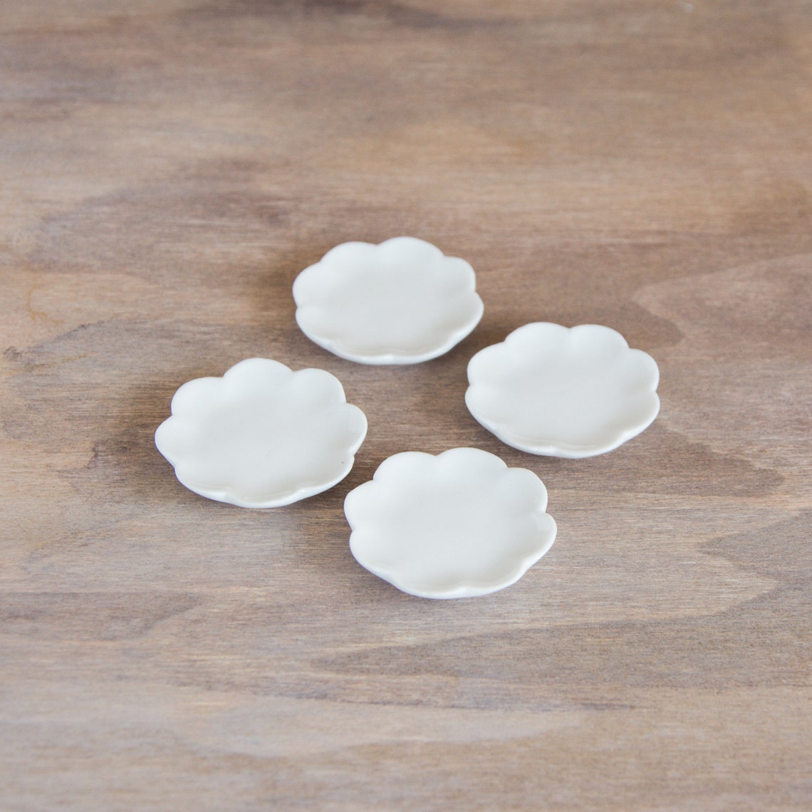 4 Miniature Plates Tiny Pottery Ceramic Dinnerware - Etsy
