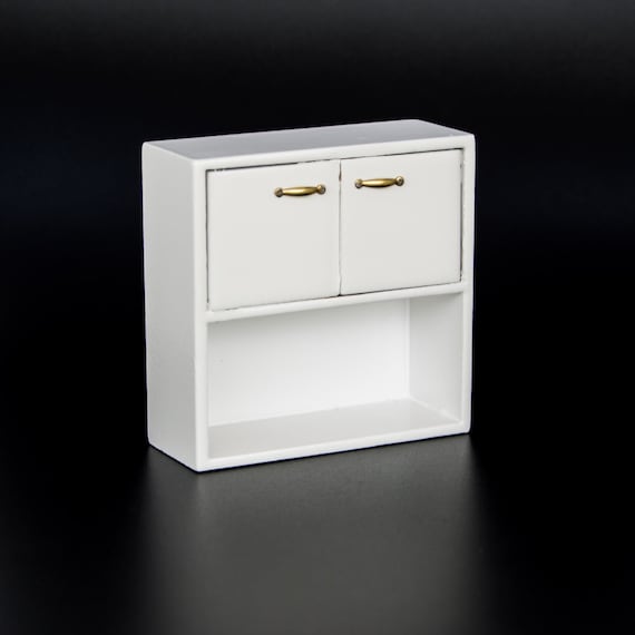 Miniature display cabinet Wooden cupboard Dollhouse miniatures | Etsy