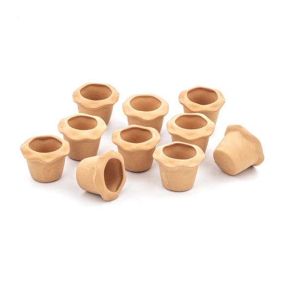 10 Miniature Plant Pots Terracotta Planter - Etsy
