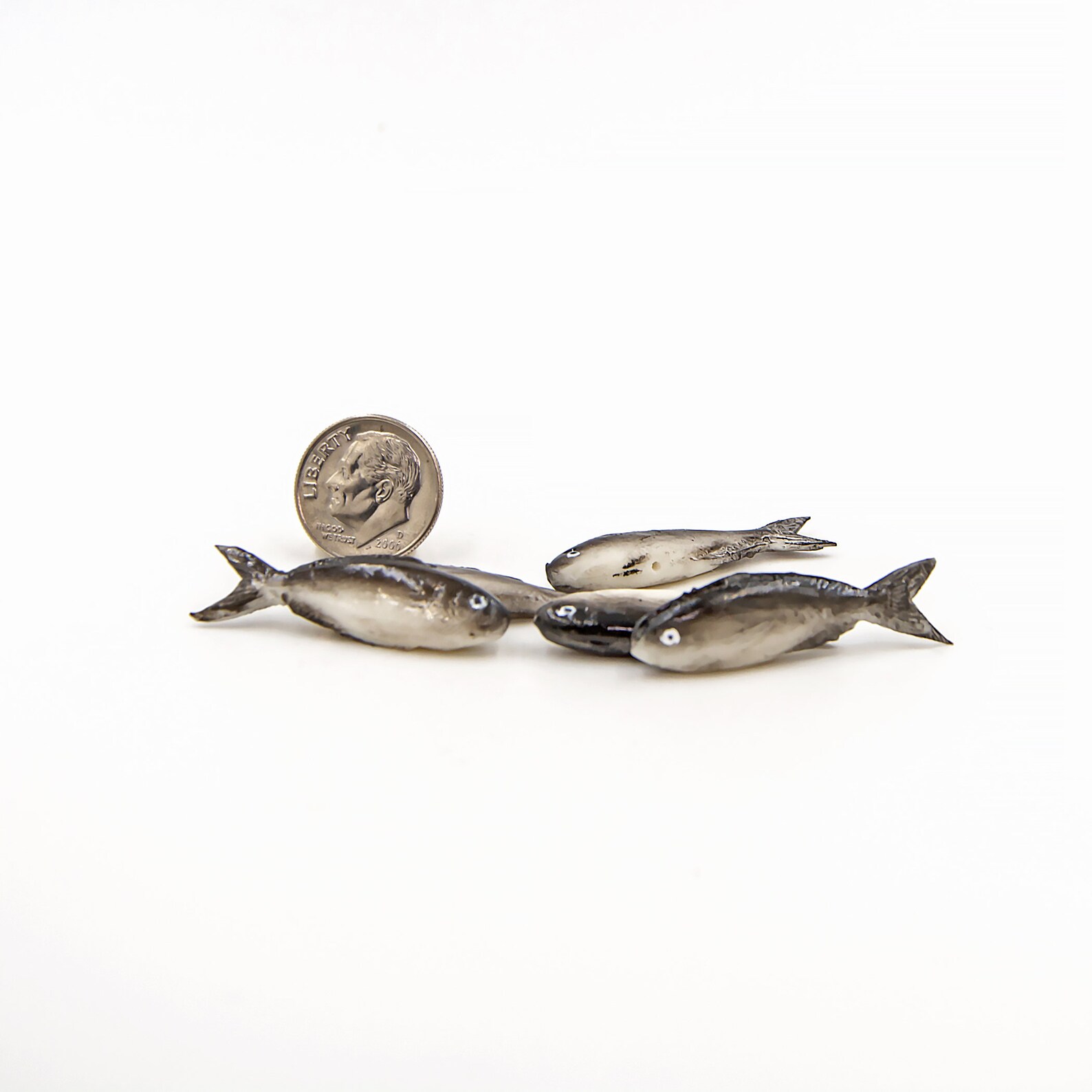 5 Miniature Fish Realistic Miniatures Props Replica | Etsy