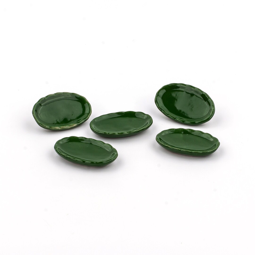 5 Miniature Ceramic Food Tray's Realistic Miniatures - Etsy