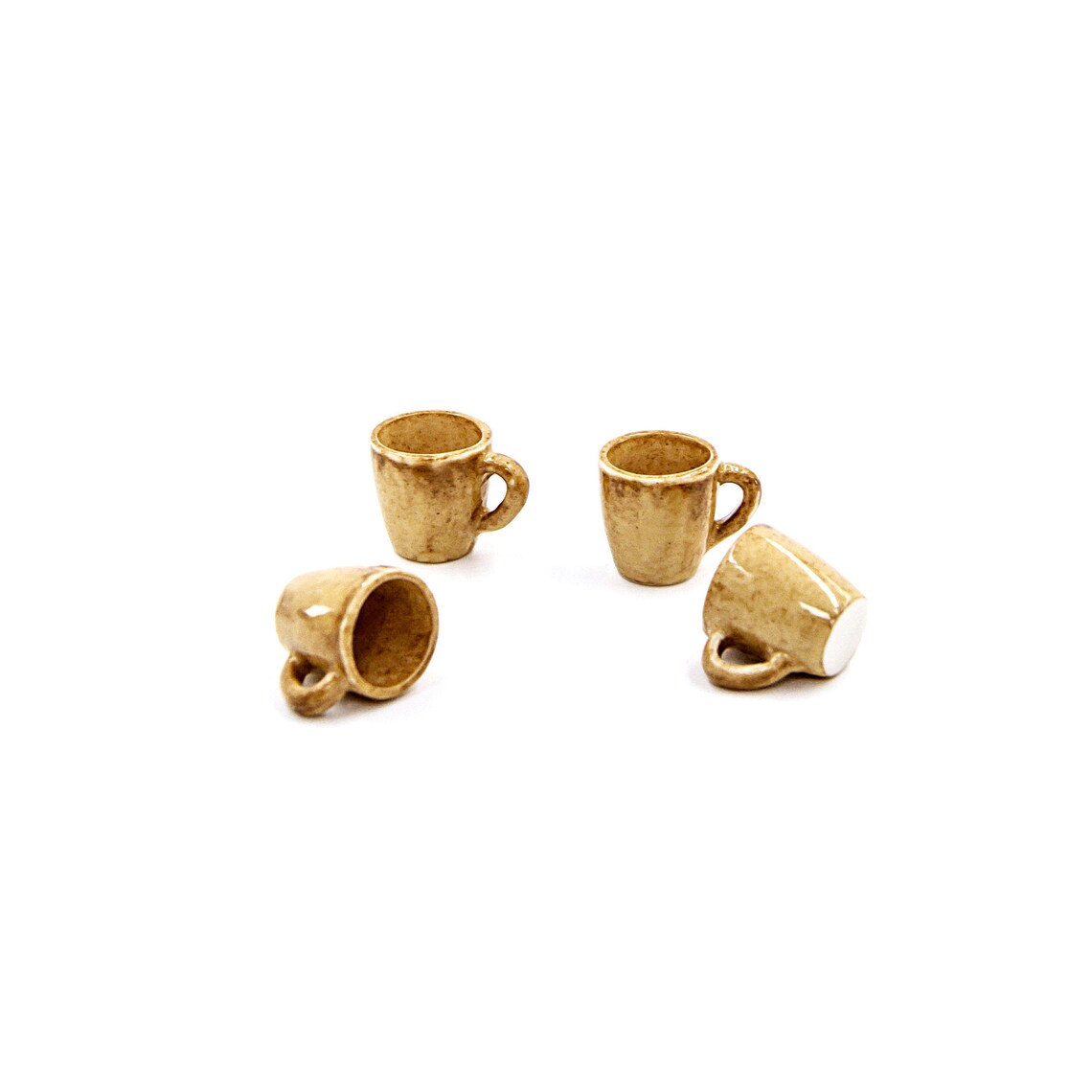 10 Miniature mug Dollhouse ceramic | Etsy