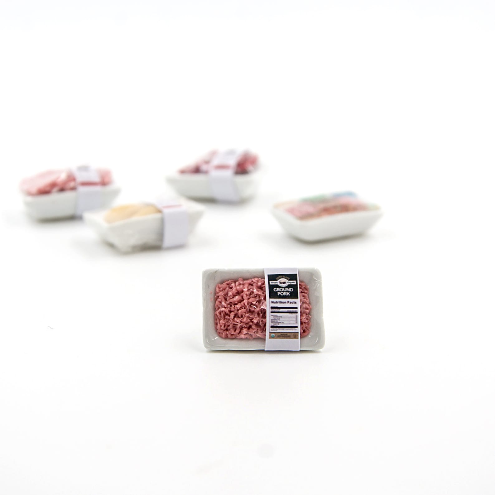 5 Pack Miniature Meat Dollhouse Food - Etsy