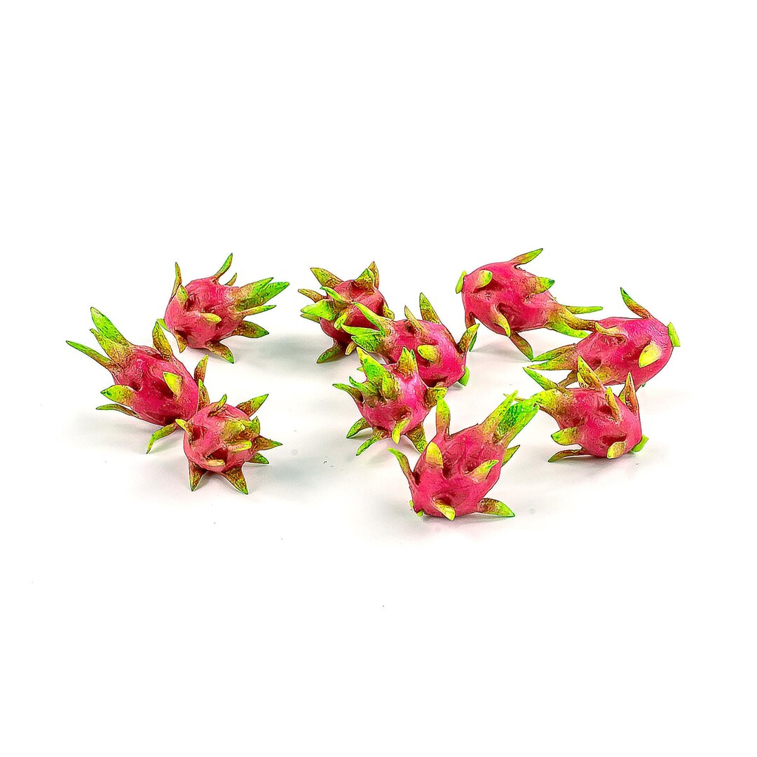 10 Miniature Dragon Fruit Dollhouse Miniatures Props Replica - Etsy