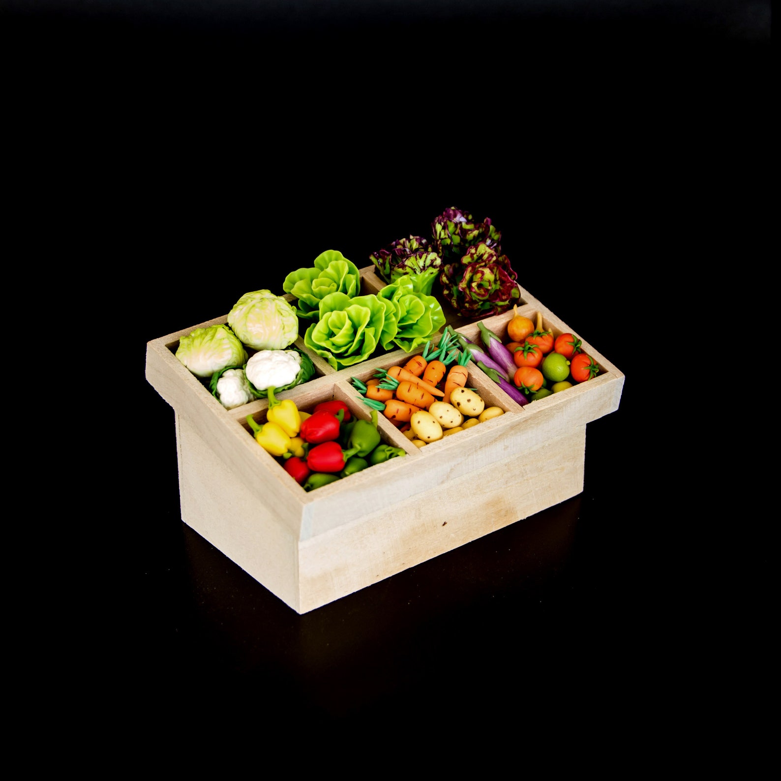 Miniature fully filled vegetable shop display Dollhouse | Etsy