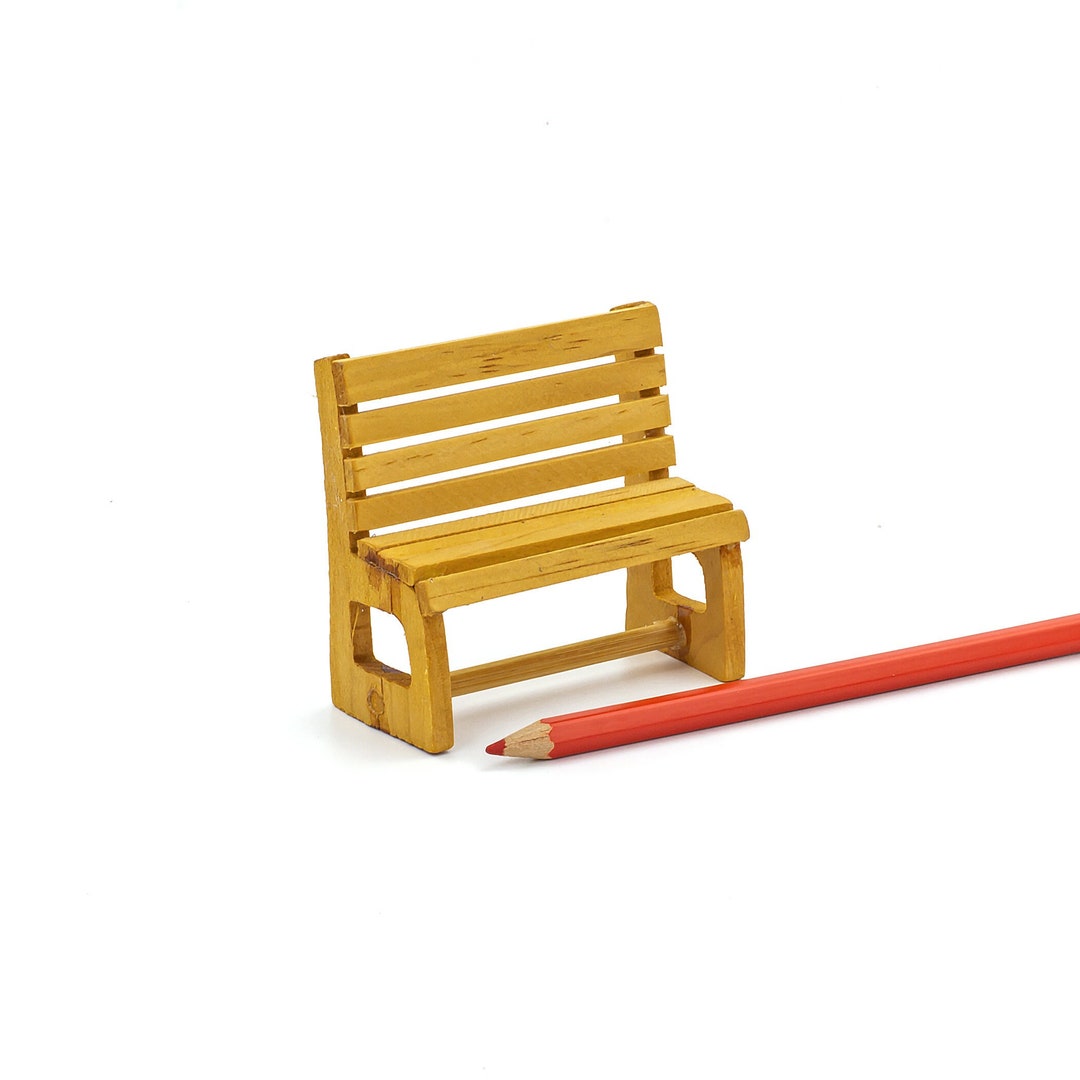 Miniature Bench Dollhouse Furniture - Etsy