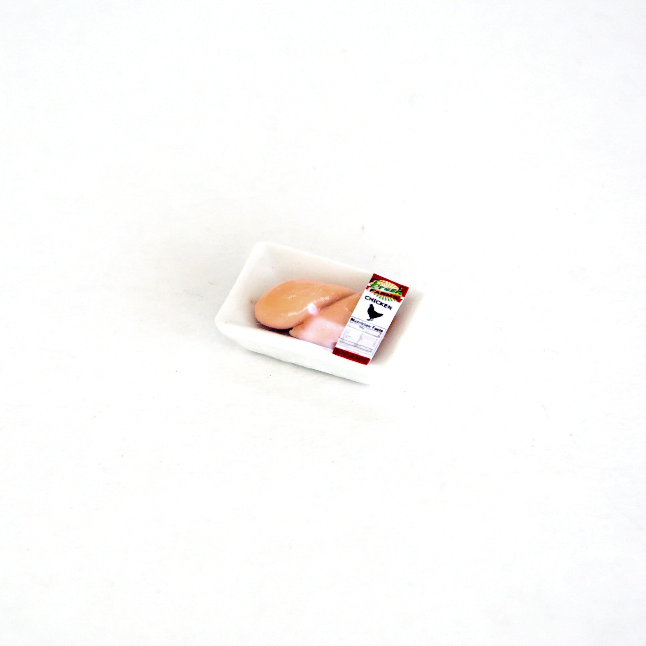 Miniature chicken breast Dollhouse groceries Tiny food Miniatures Dolls ...