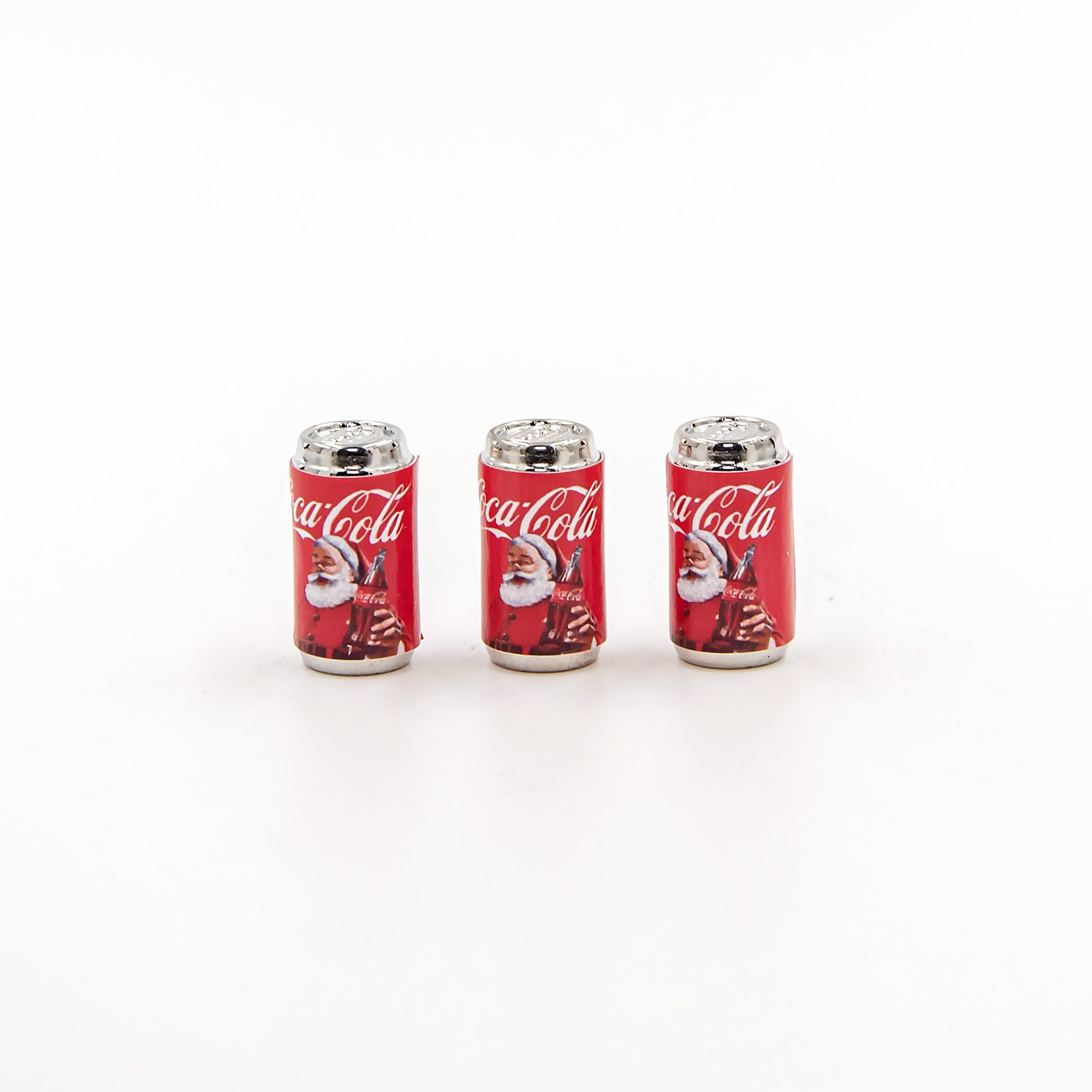3 Miniature Christmas Soda Cans Props Replica | Etsy
