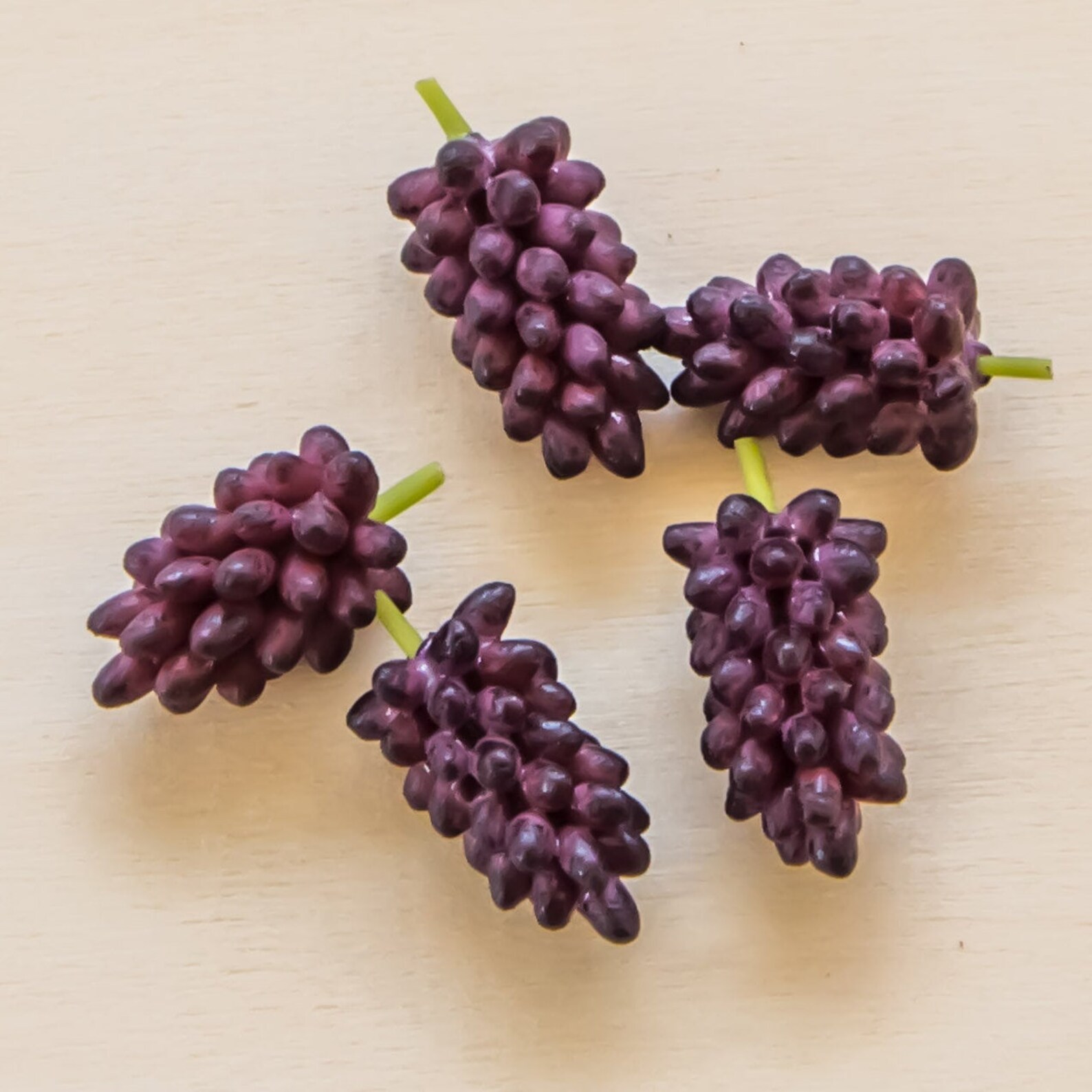 5 Miniature Grape Dollhouse Miniatures Food Tabletop - Etsy