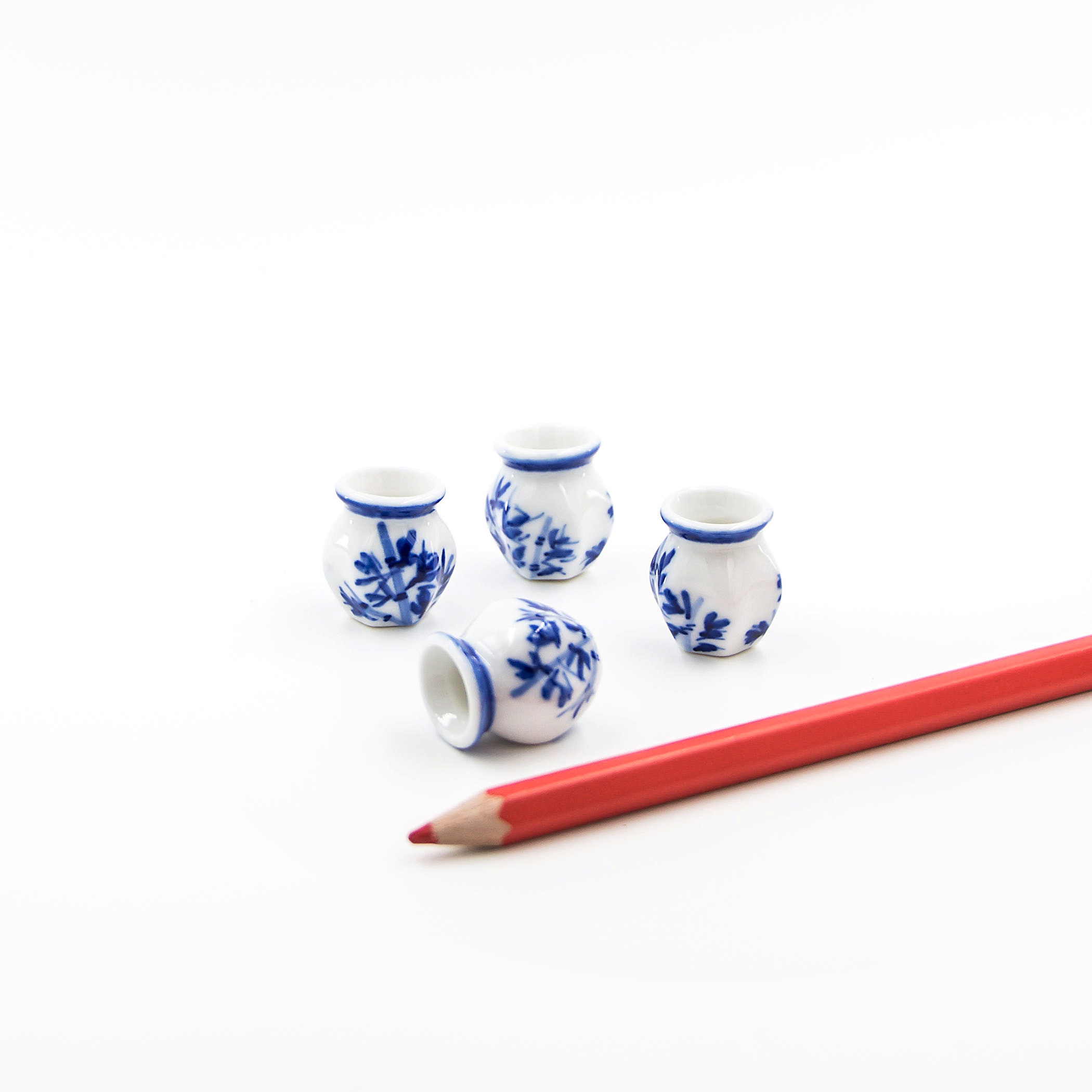 4 Miniature Vases Tiny Pottery Mini Ceramic Vase - Etsy