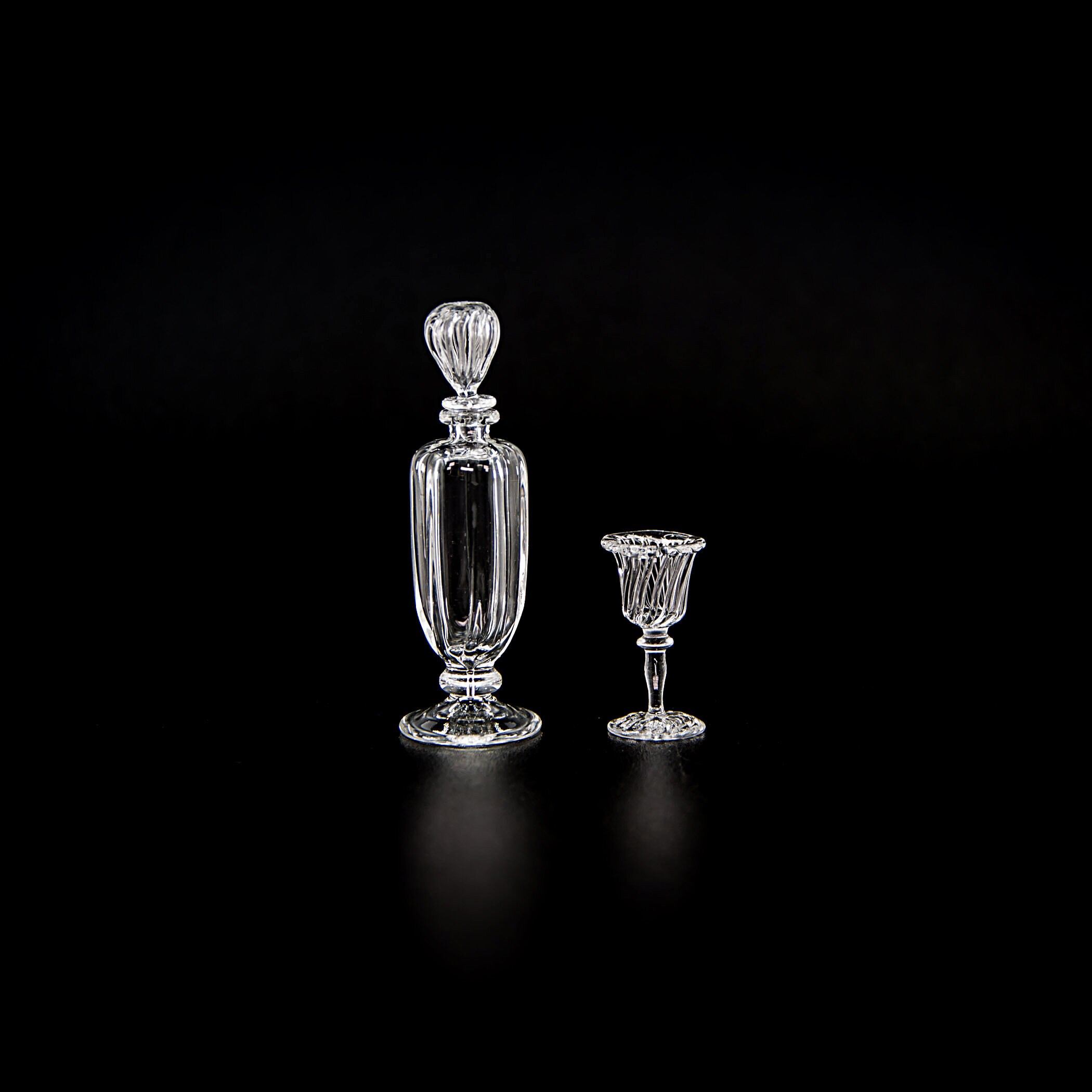 Miniature Glass Set Hand Blown Glass Tabletop Miniatures - Etsy