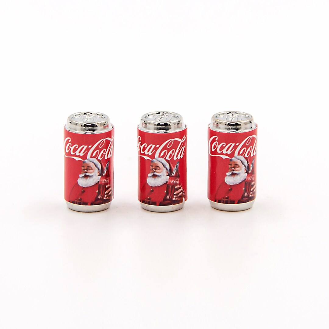 3 Miniature Christmas Soda Cans Props Replica - Etsy