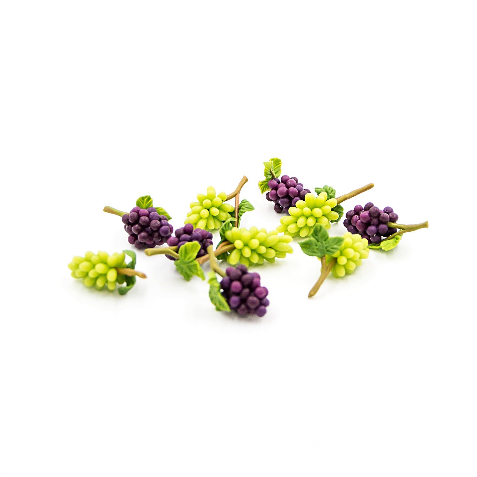 10 Miniature grapes Dollhouse miniature food | Etsy