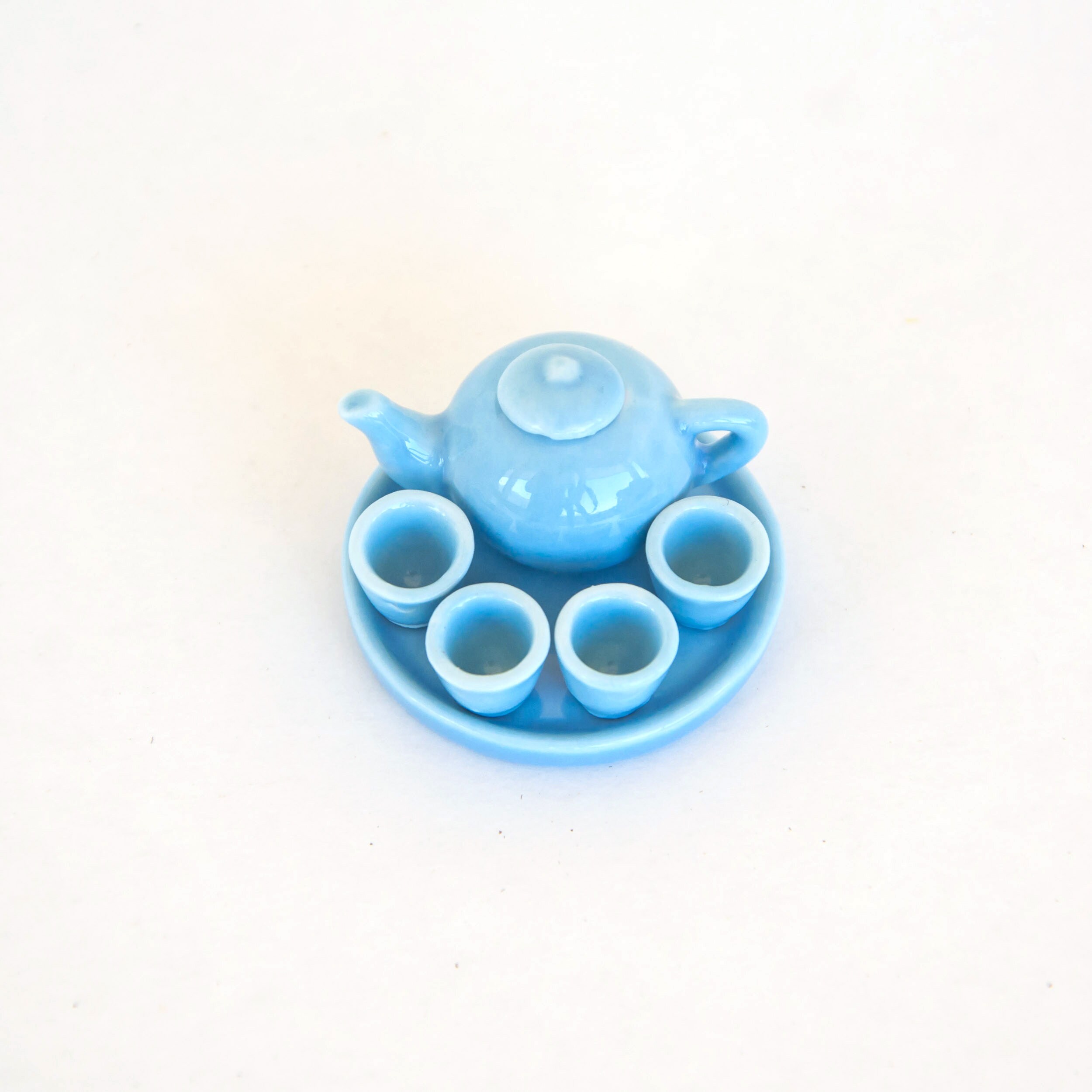 Miniature Tea Set Tiny Pottery Ceramic Miniatures - Etsy