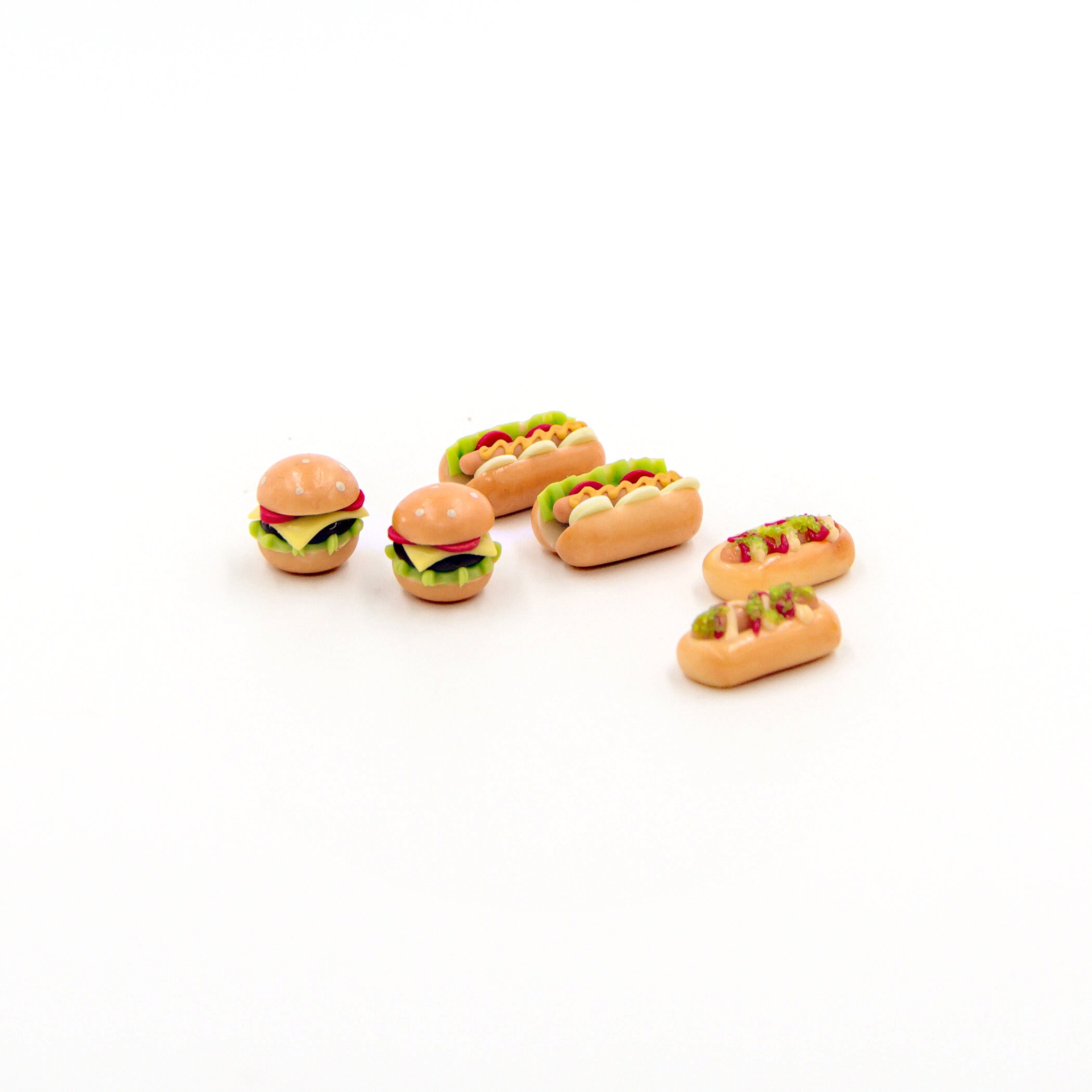 Miniature Fast Food Set Dollhouse Miniatures | Etsy