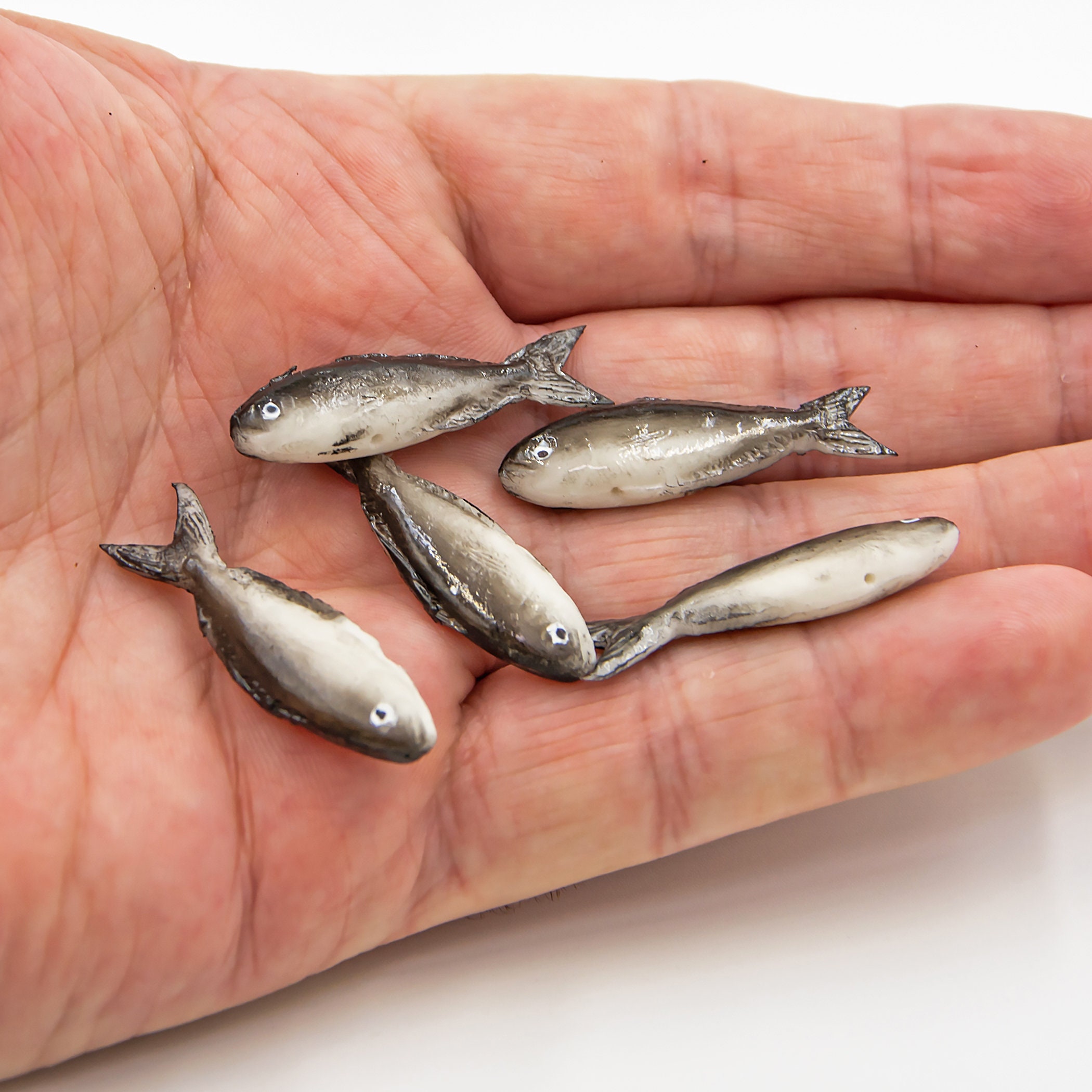 5 Miniature Fish Realistic Miniatures Props Replica | Etsy