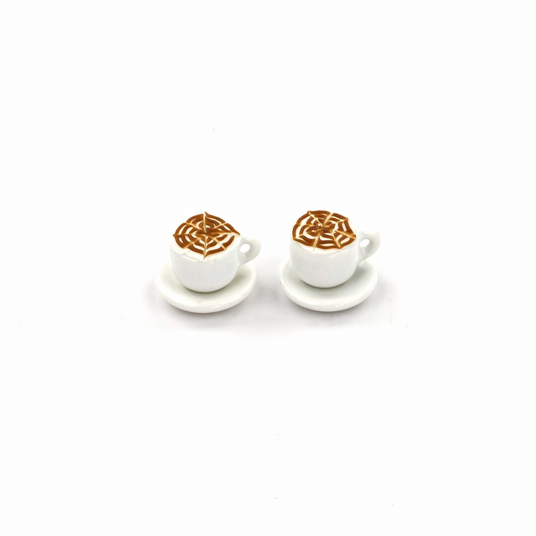 2 Miniature Coffee Cups Tiny Kitchen - Etsy