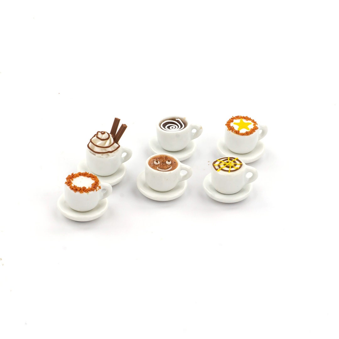 6 Miniature Dollhouse Coffee Props Replica - Etsy